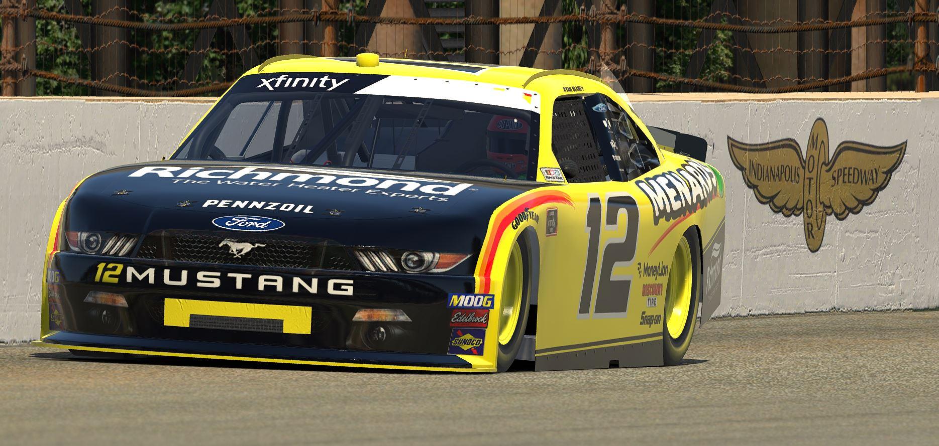 Ryan Blaney Menards Ford Mustang xfinity 2019 by Nicholas Doucette ...