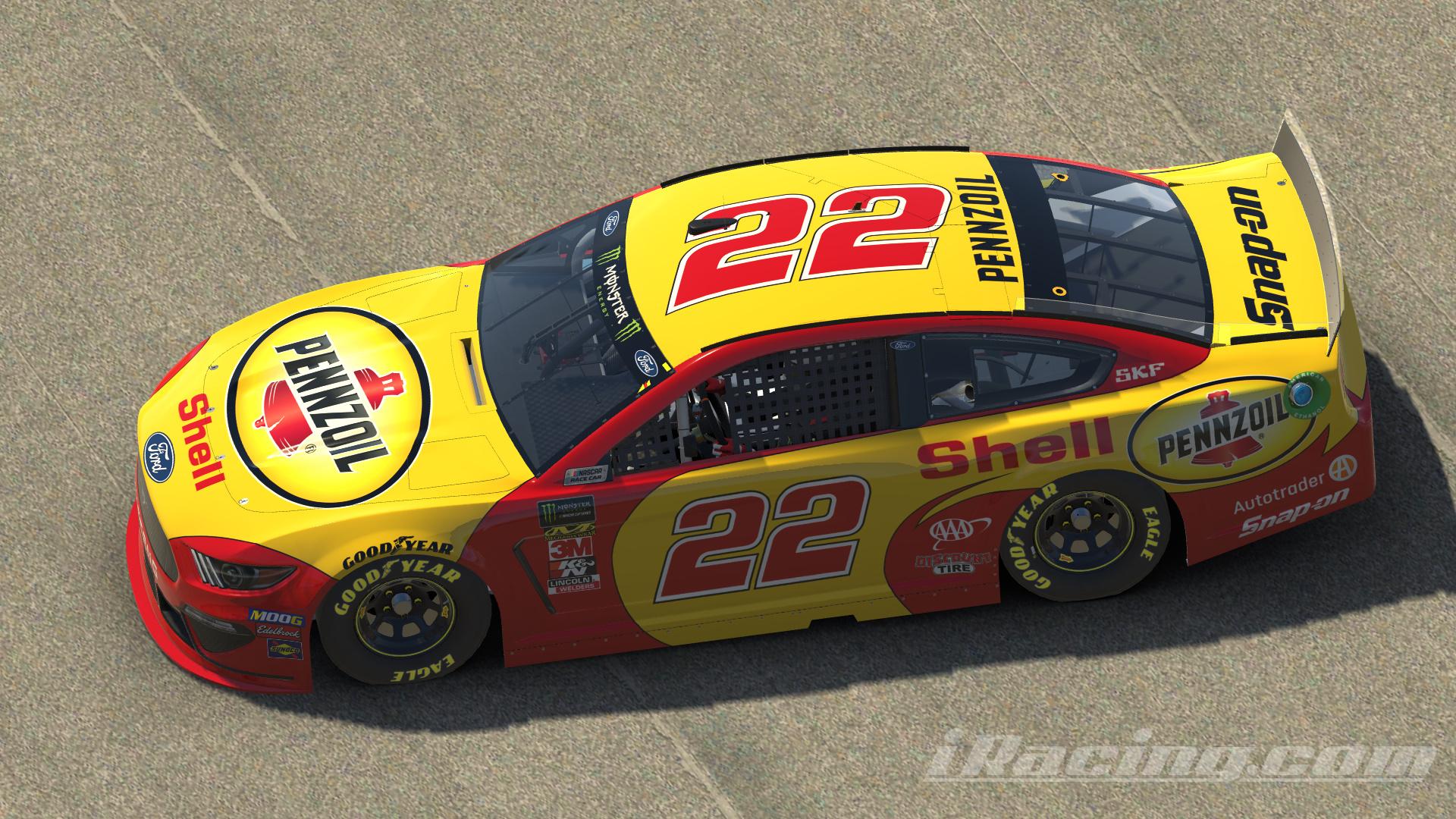 Joey Logano - Shell Pennzoil Ford Mustang by Mike E Holloway - Trading ...