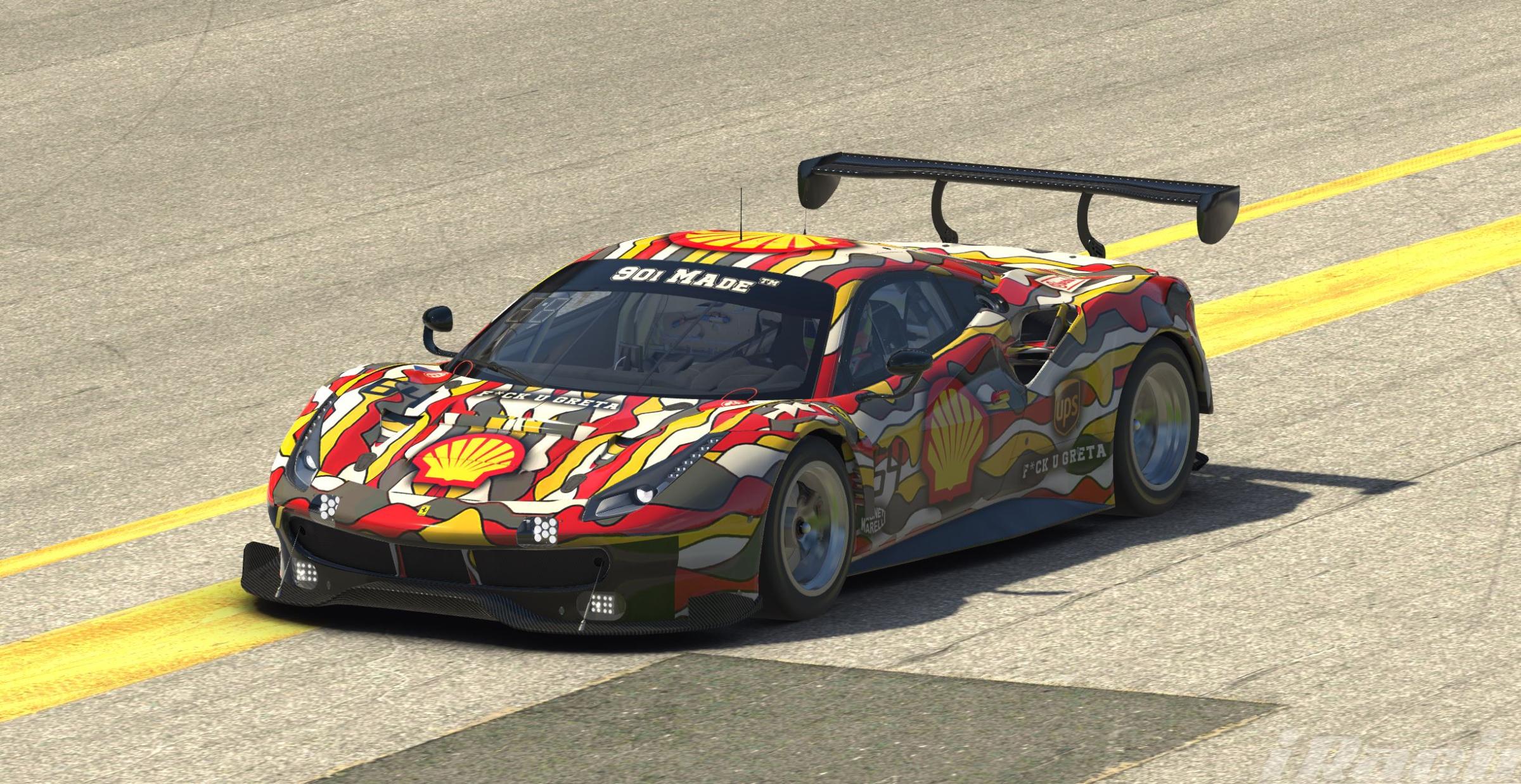 Ferrari 488 GT3 Shell by Julien Giusti - Trading Paints