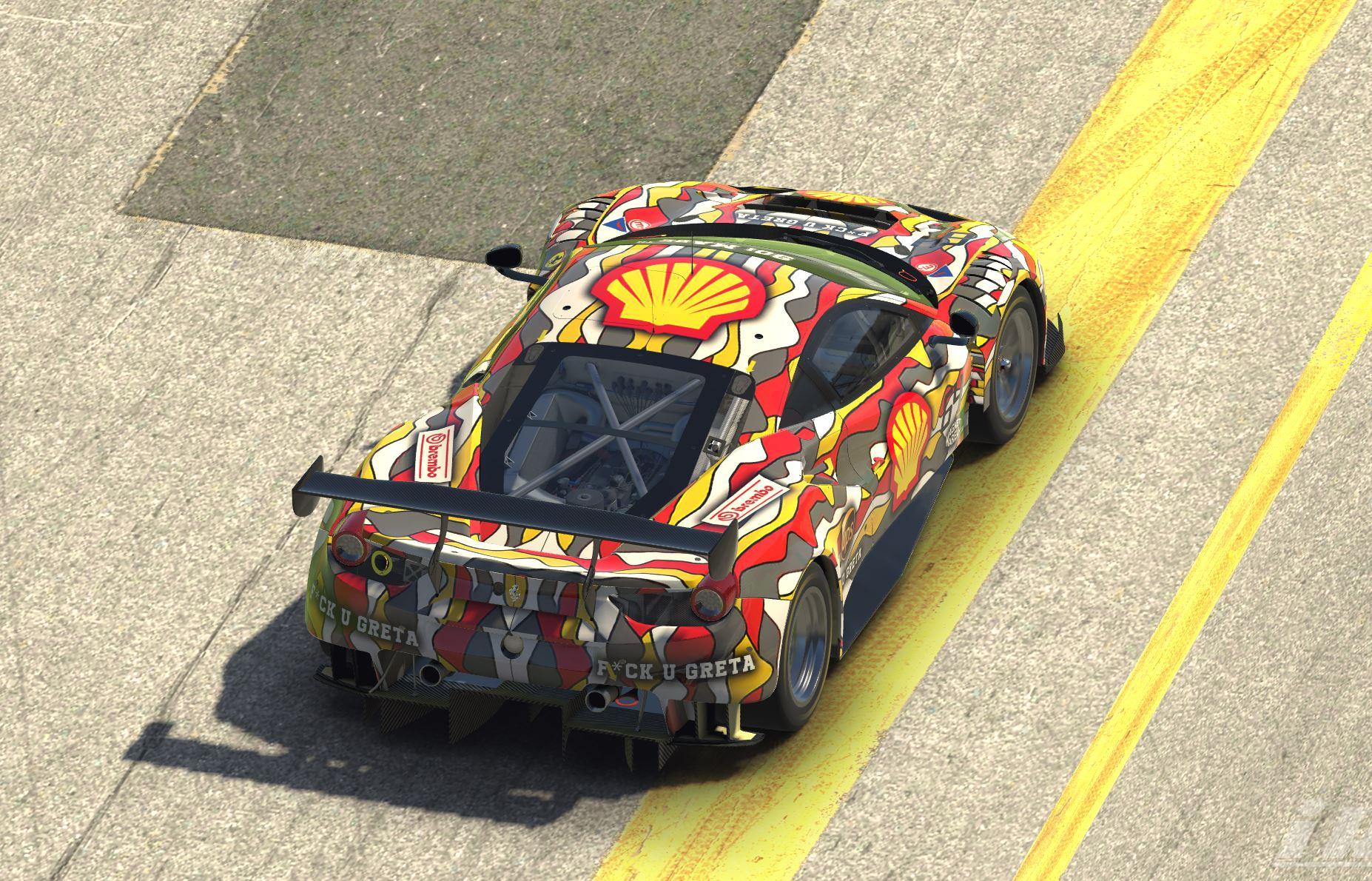 Ferrari 488 GT3 Shell by Julien Giusti - Trading Paints