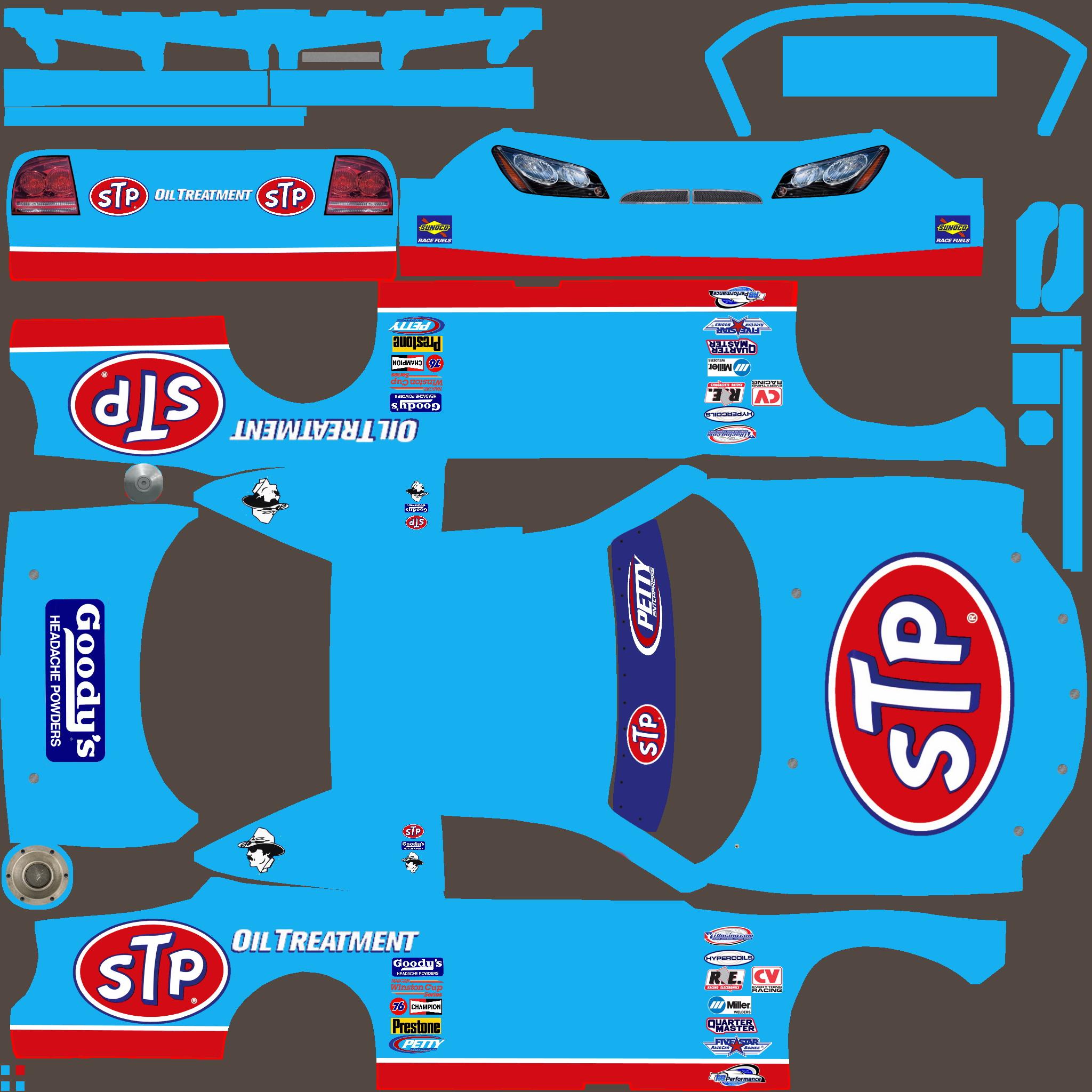 STP Richard Petty Super Late Model by JW Salyers - Trading Paints