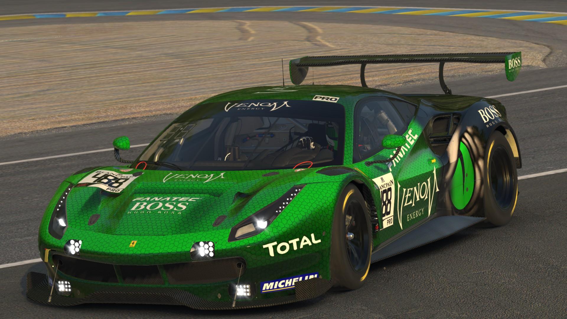 Ferrari 488 GT3 Green by Niclas Domino - Trading Paints