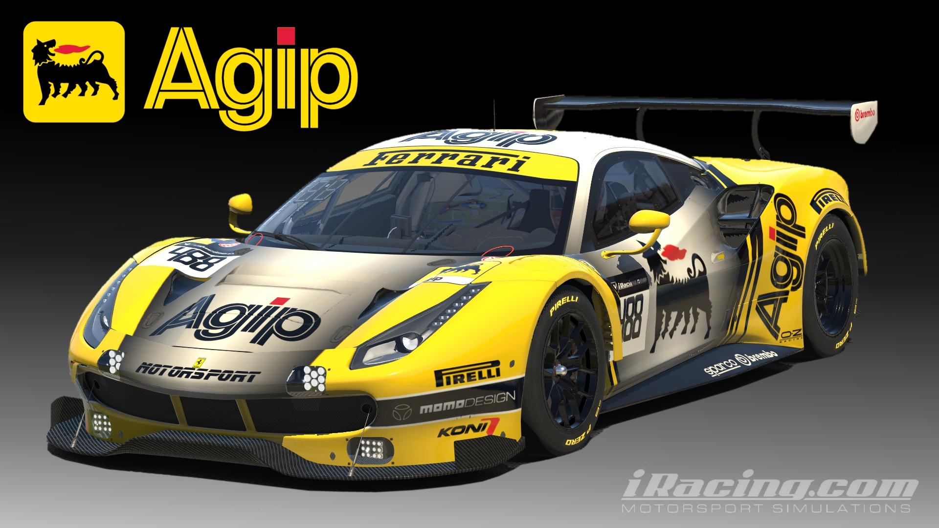 Ferrari 488 GT3 Agip by Don Craig - Trading Paints