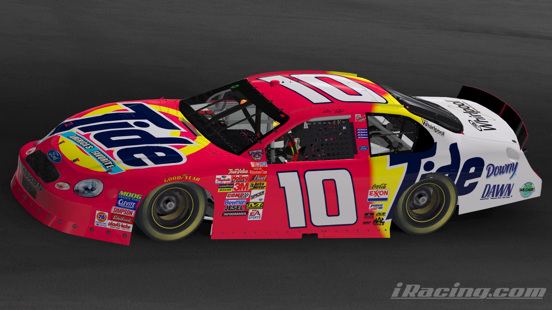 Ricky Rudd Tide Ford 1998 #10 by Dustin Winegardner - Trading Paints