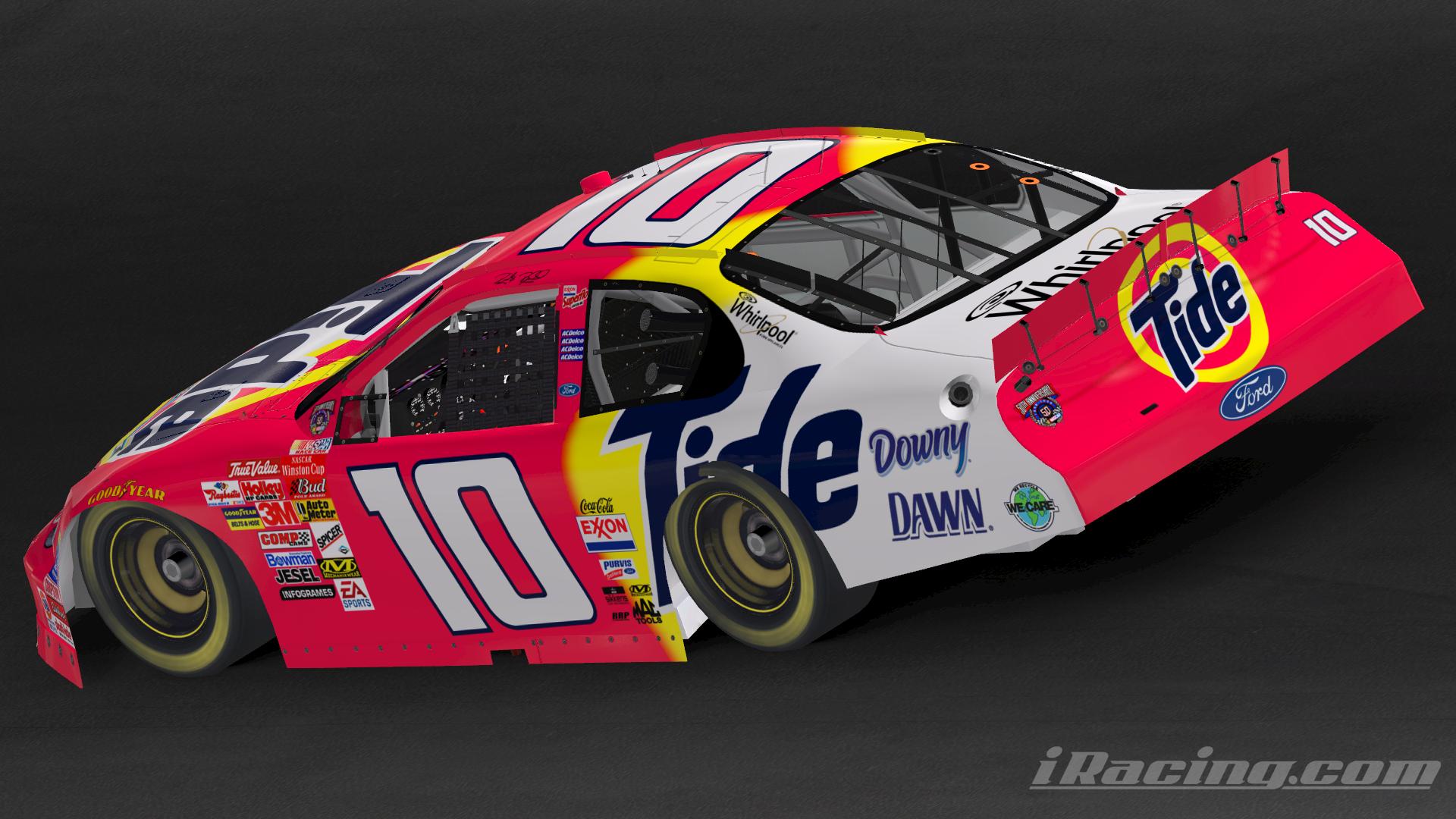 Ricky Rudd Tide Ford 1998 #10 by Dustin Winegardner - Trading Paints