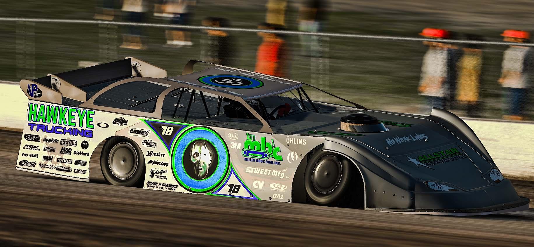 Scott Bloomquist Silver Anniversary Car by Howard Weaver - Trading Paints