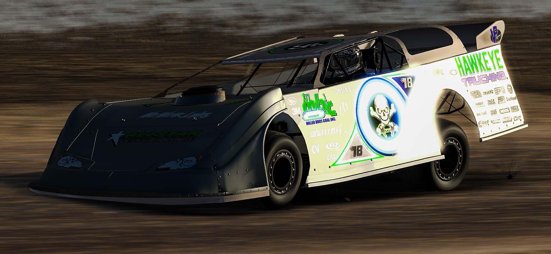 Scott Bloomquist Silver Anniversary Car by Howard Weaver - Trading Paints