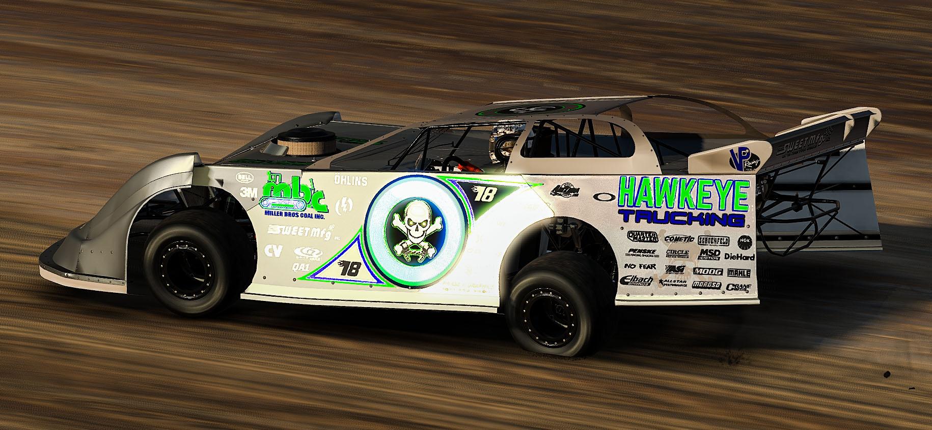 Scott Bloomquist Silver Anniversary Car by Howard Weaver - Trading Paints