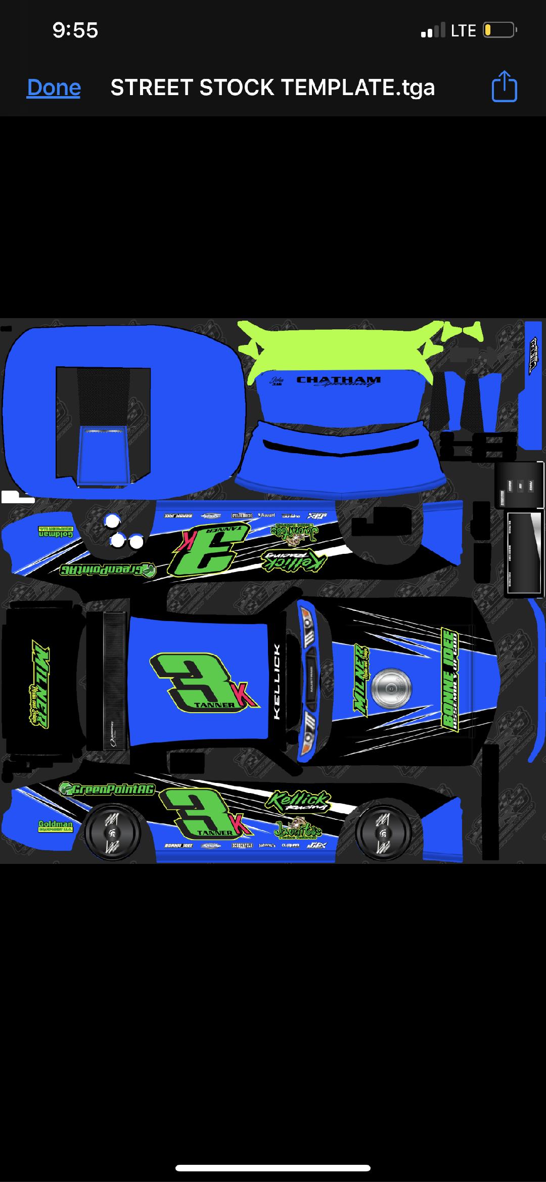 STREET STOCK TEMPLATE by Tanner Kellick - Trading Paints