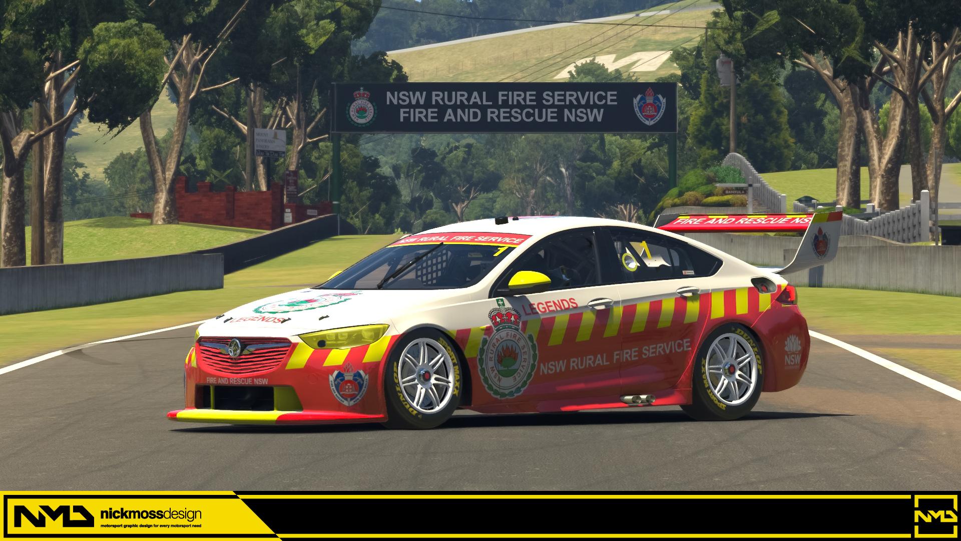 NSW Rural Fire Service and Fire and Rescue NSW - Holden ZB V8 Supercar ...