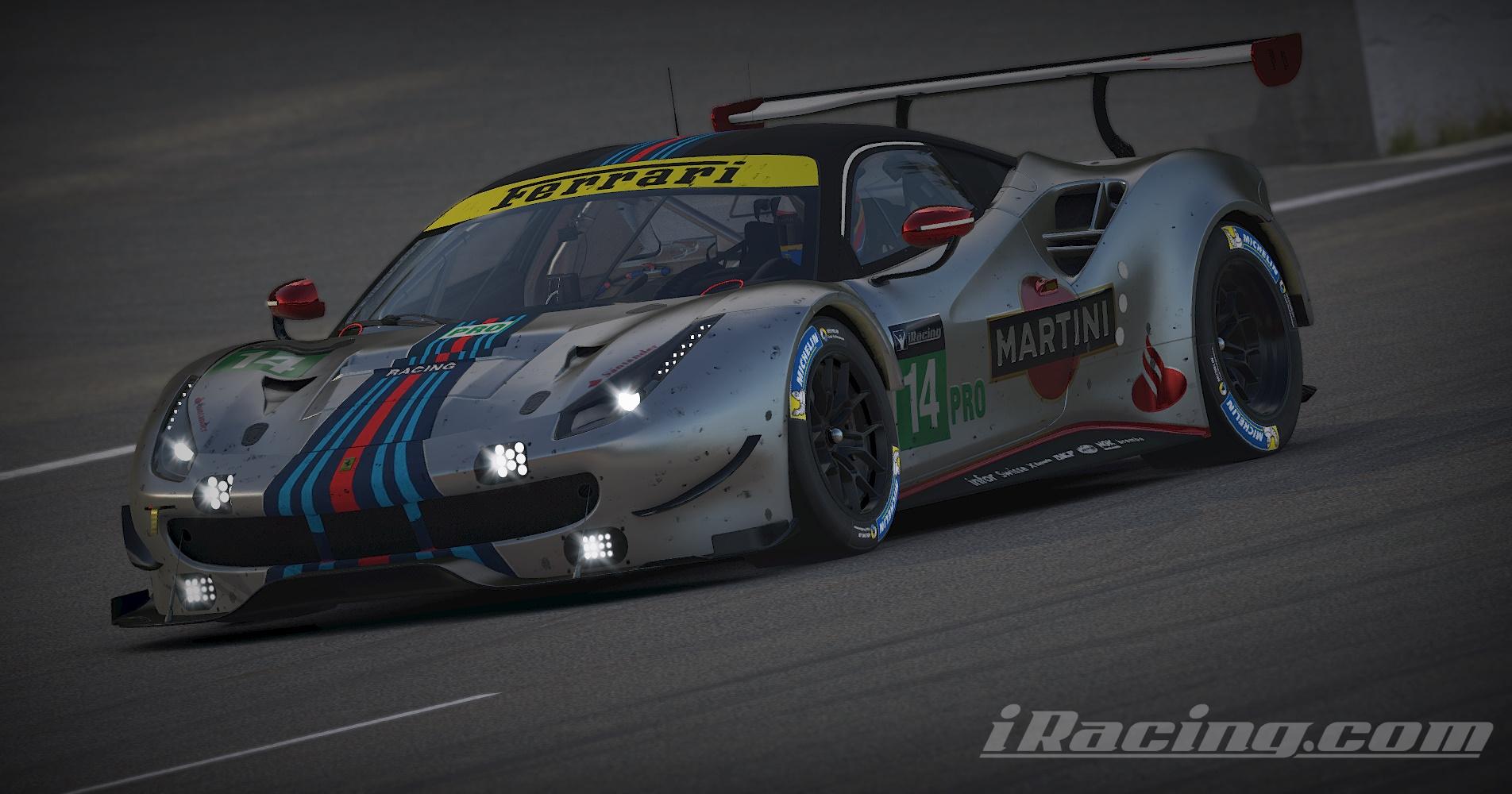 Ferrari 488 GT3 Martini by Samuel Augsburger - Trading Paints