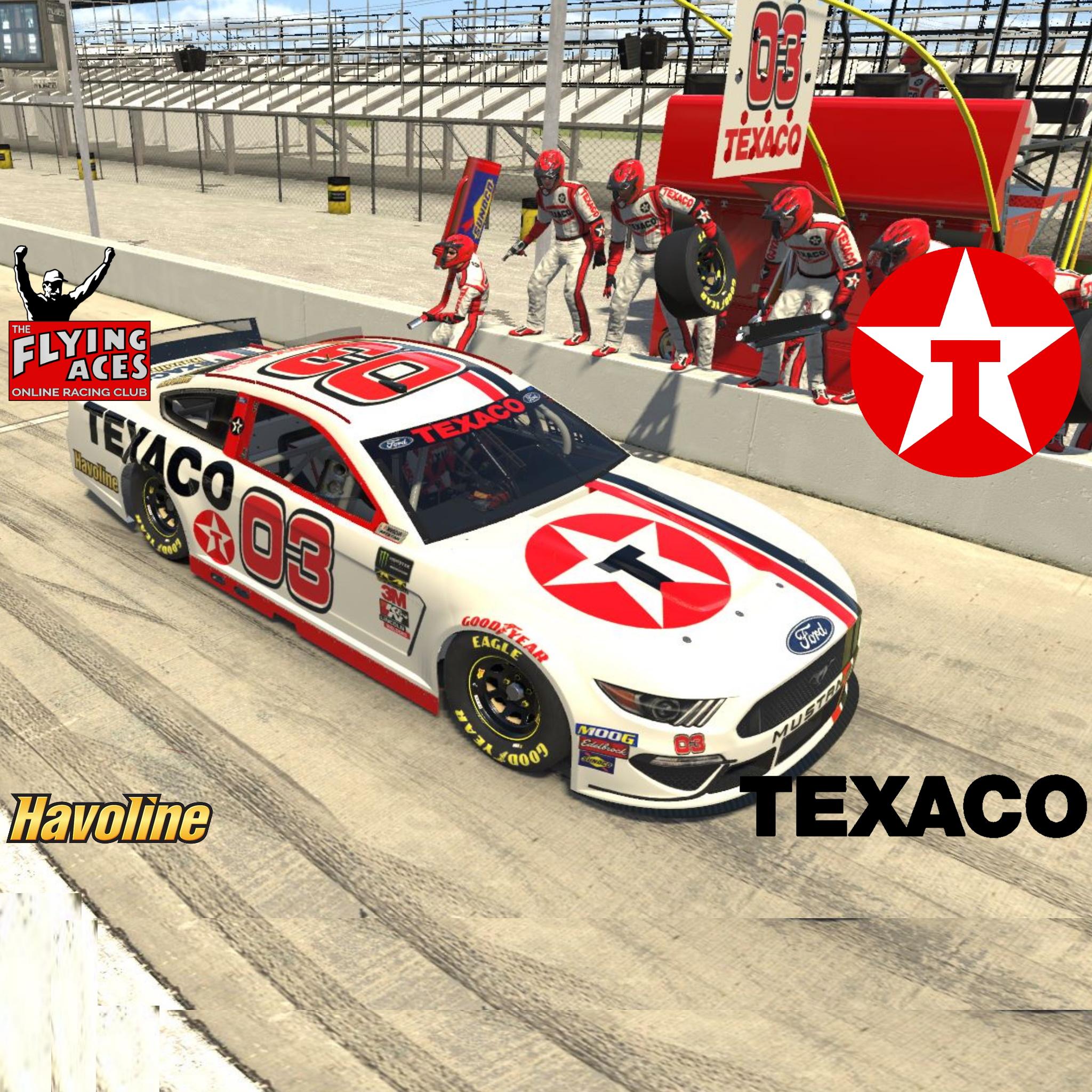 TEXACO Havoline MENCS Ford Mustang: Striped Retro Version by JW Salyers ...