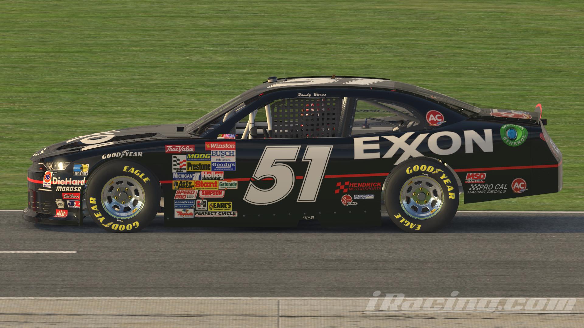 Exxon xfinity Camaro #51 by Ken Huff - Trading Paints