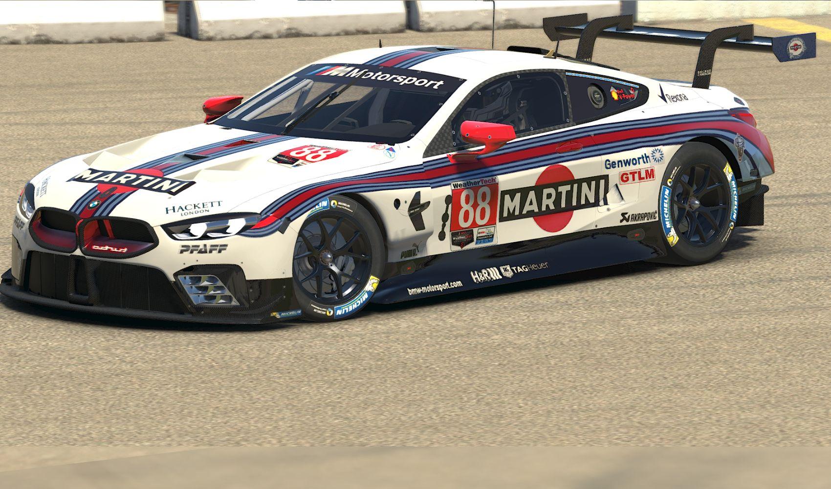 Martini BMW M8 by Stephane Parent - Trading Paints