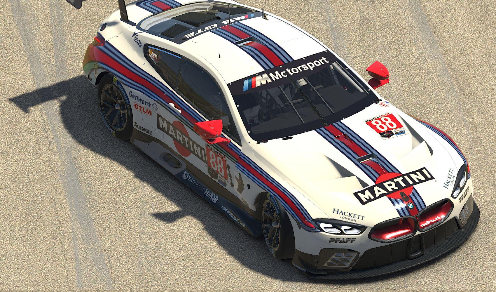 Martini BMW M8 by Stephane Parent - Trading Paints