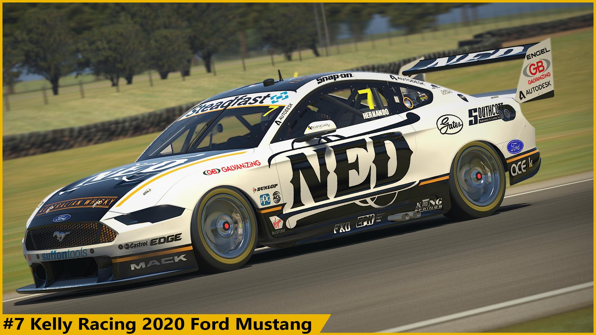 #7 Kelly Racing Ford Mustang 2020 by Sergio Hernando - Trading Paints