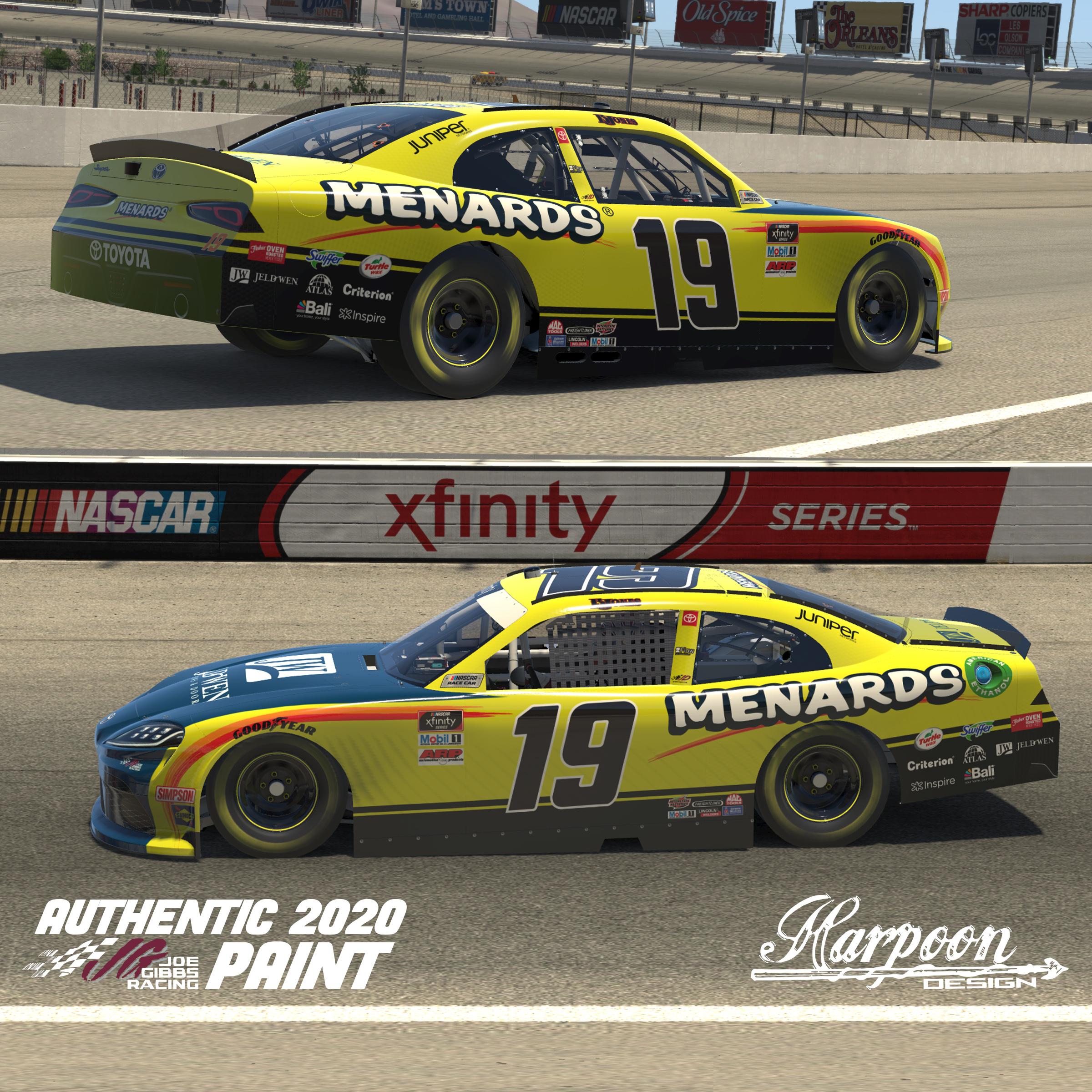 2020 Brandon Jones Menards JeldWenSupra by Brantley Roden - Trading Paints