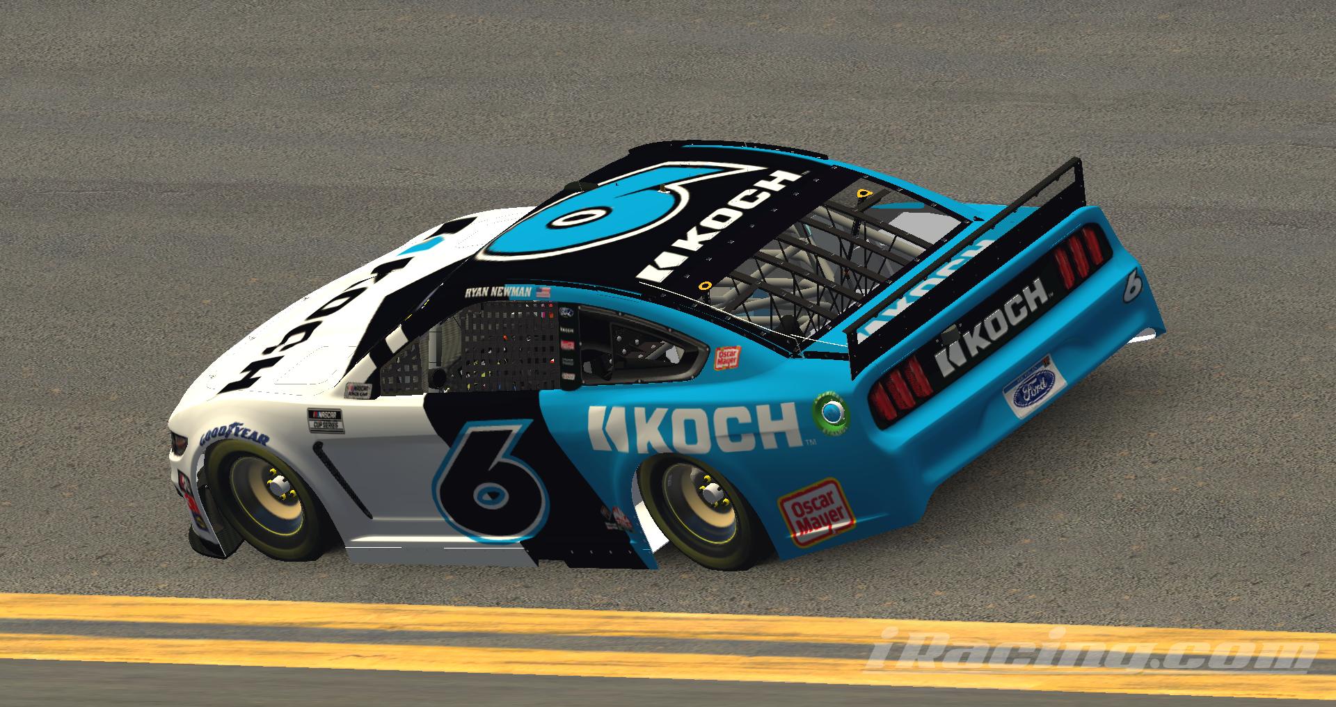 Ryan Newman #6 Koch 2020 NASCAR Cup Series With Custom Number V2 by ...