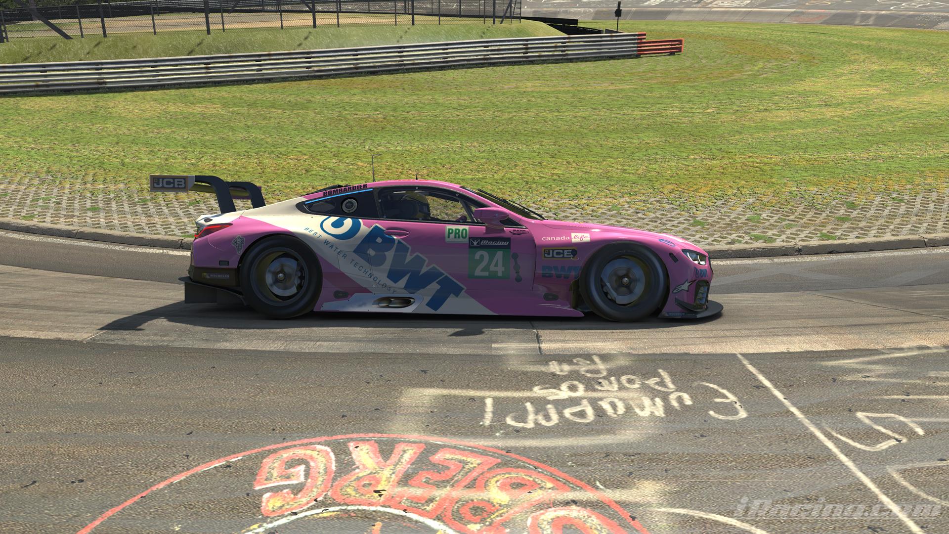 BWT Racing Point F1 Livery - BMW M8 GTE by Gino Kelleners - Trading Paints