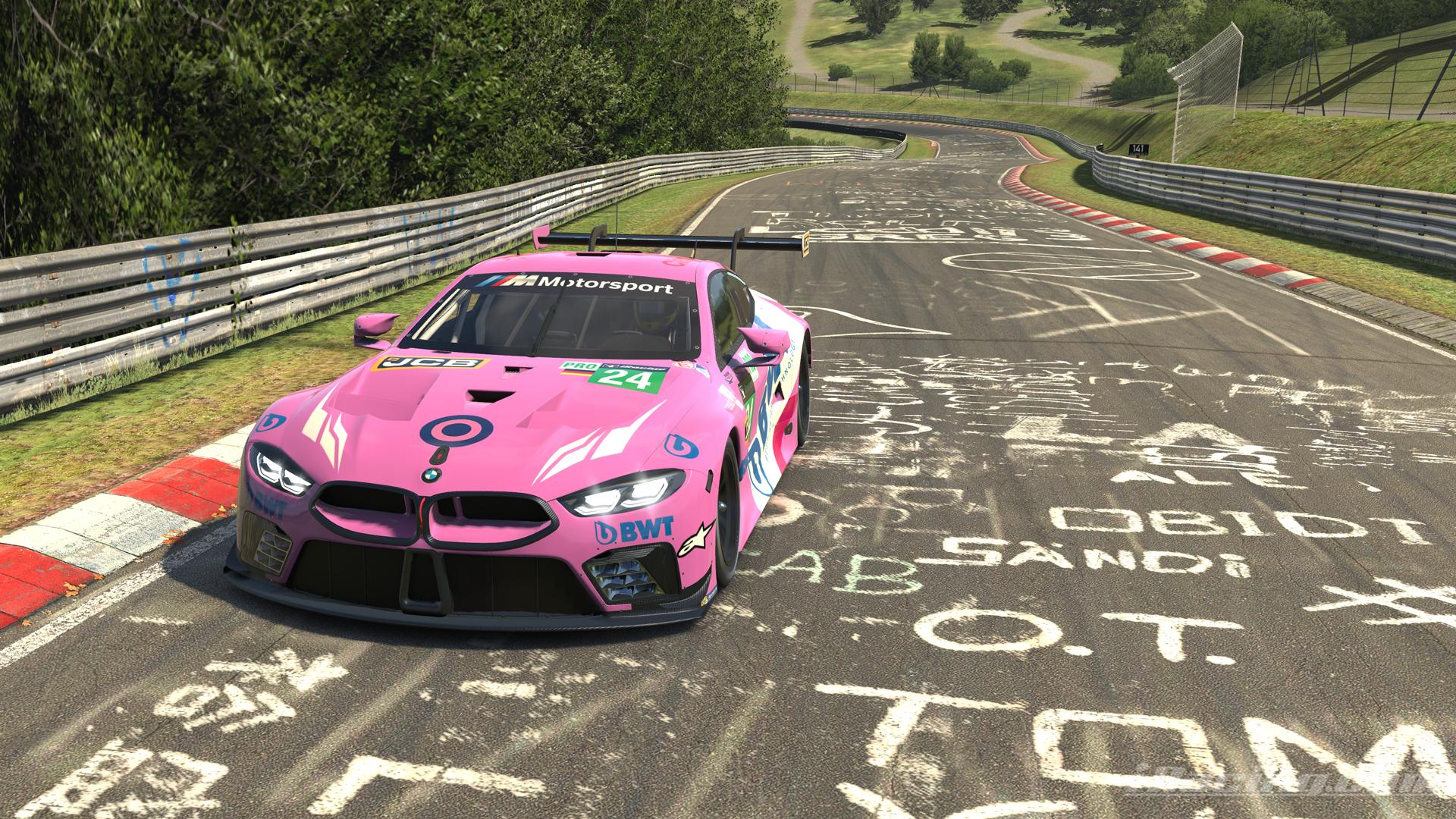 BWT Racing Point F1 Livery - BMW M8 GTE by Gino Kelleners - Trading Paints