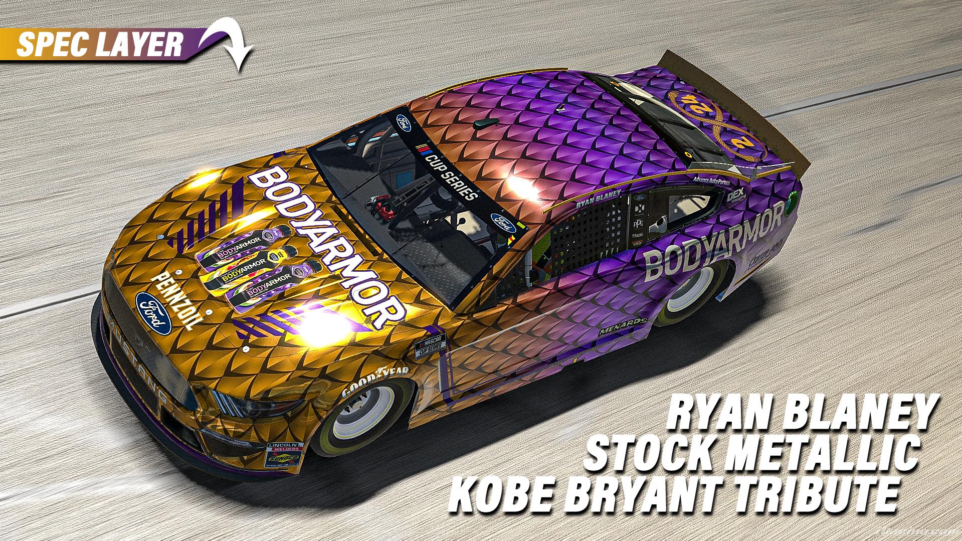 Ryan Blaney Bodyarmor (Metallic Limited Edition) 2020 Kobe Tribute ...