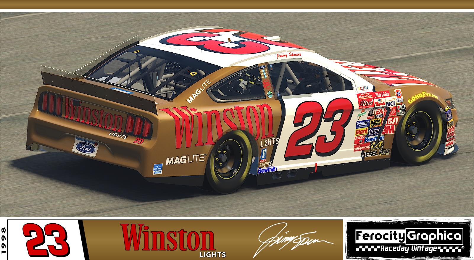 1999 #23 Jimmy Spencer Winston Lights Ford Winston Cup by Scott Mitton ...