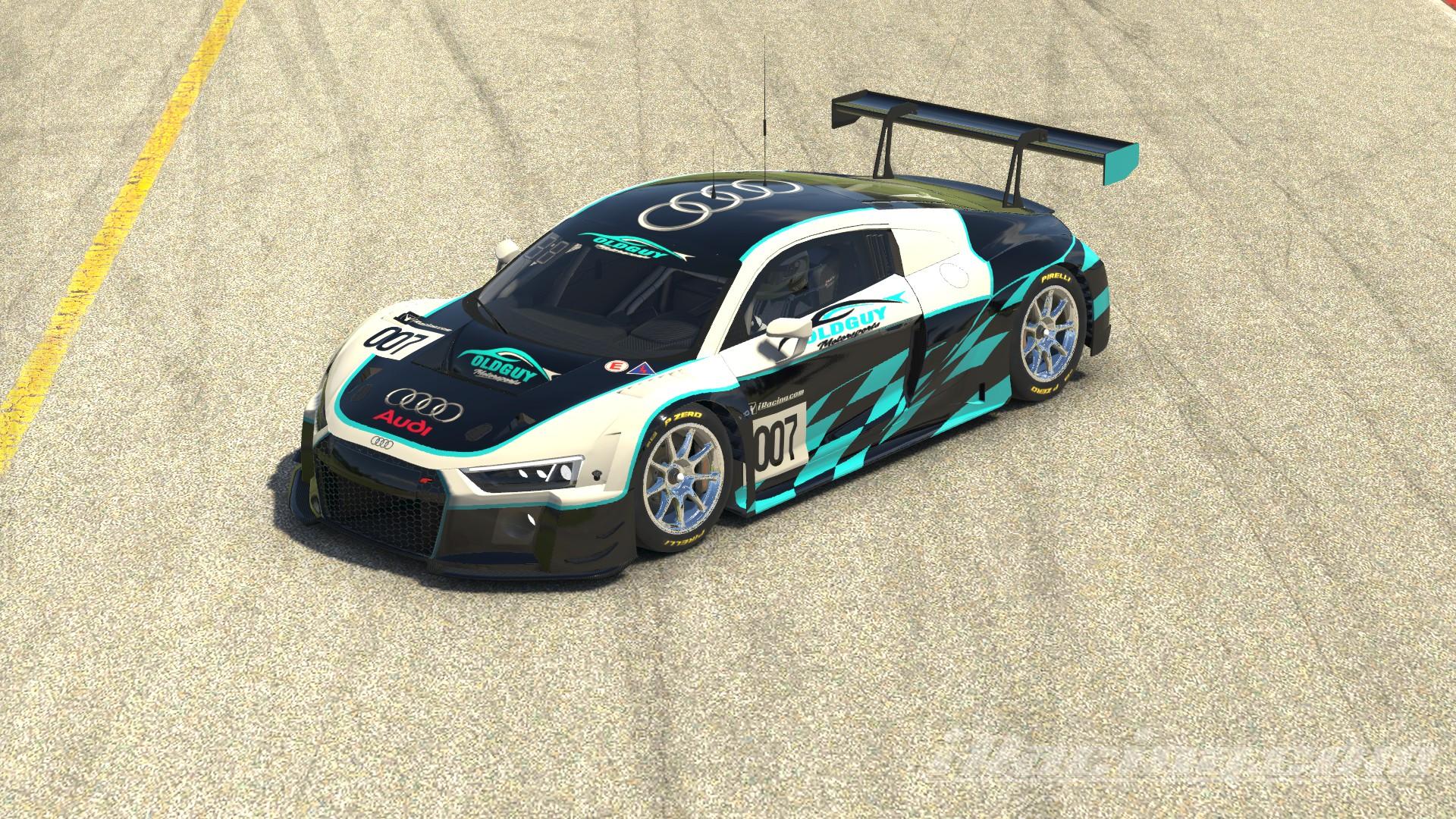 Audi R8 LMS GT3 OldGuy Motorsports Team Paint by Jerry Ott - Trading Paints