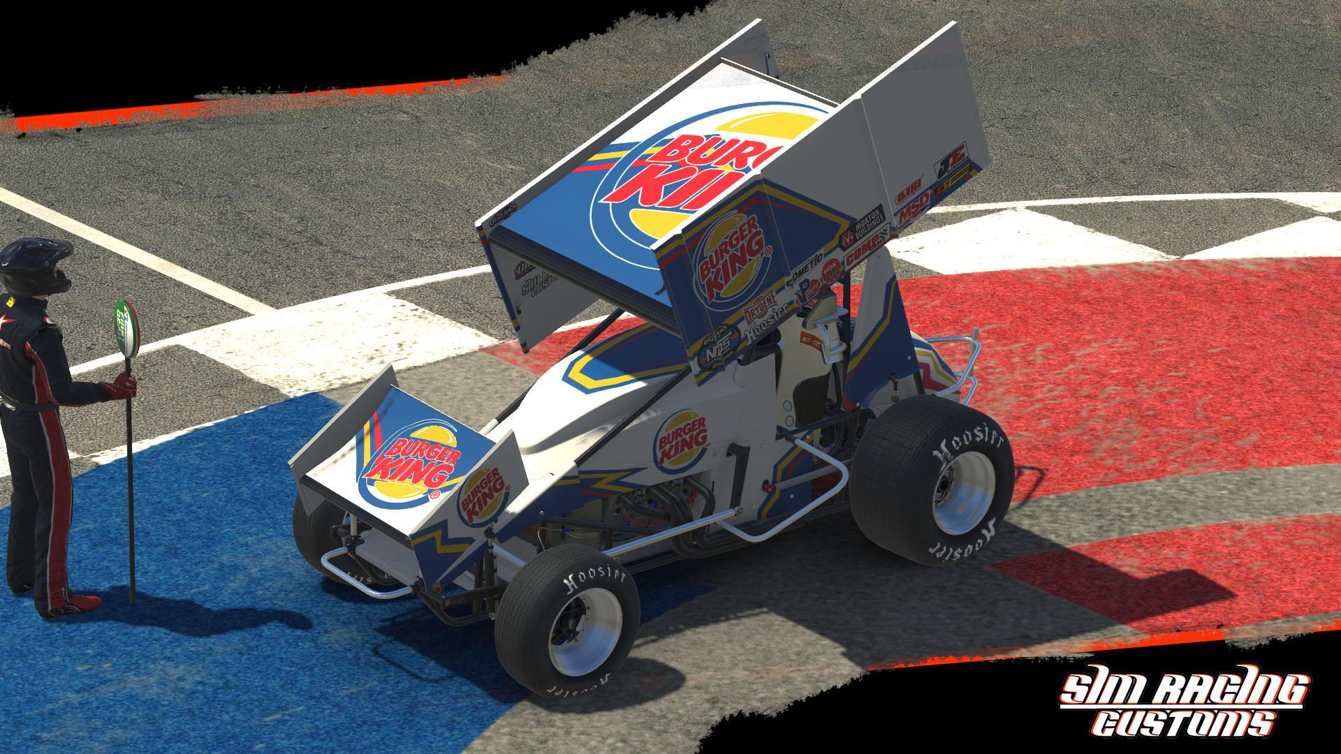 Burger King Dirt Sprint Car by Trey J Galgon - Trading Paints