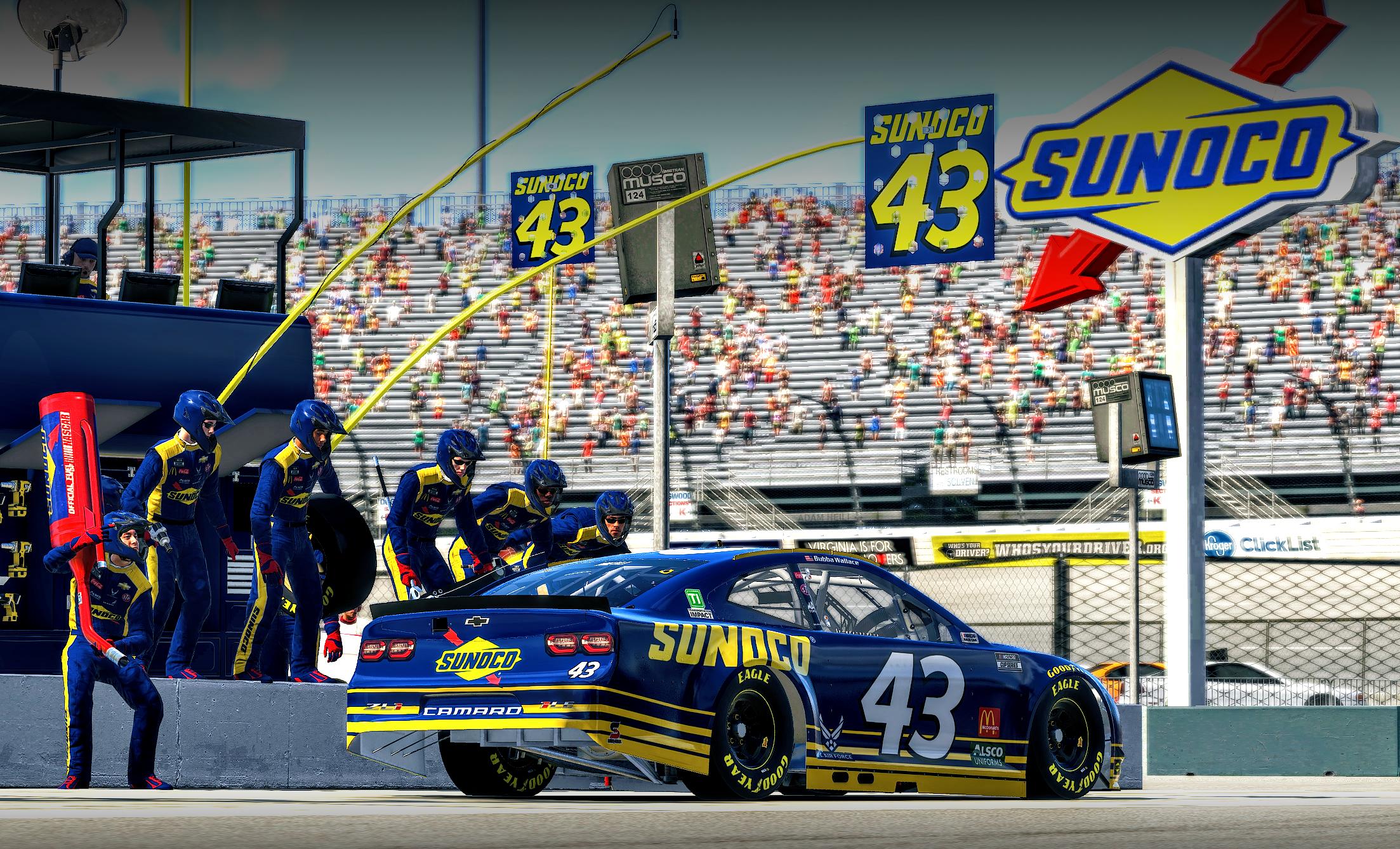 Official Bubba Wallace eNASCAR RPM Sunoco Paint by Adam Heili - Trading ...