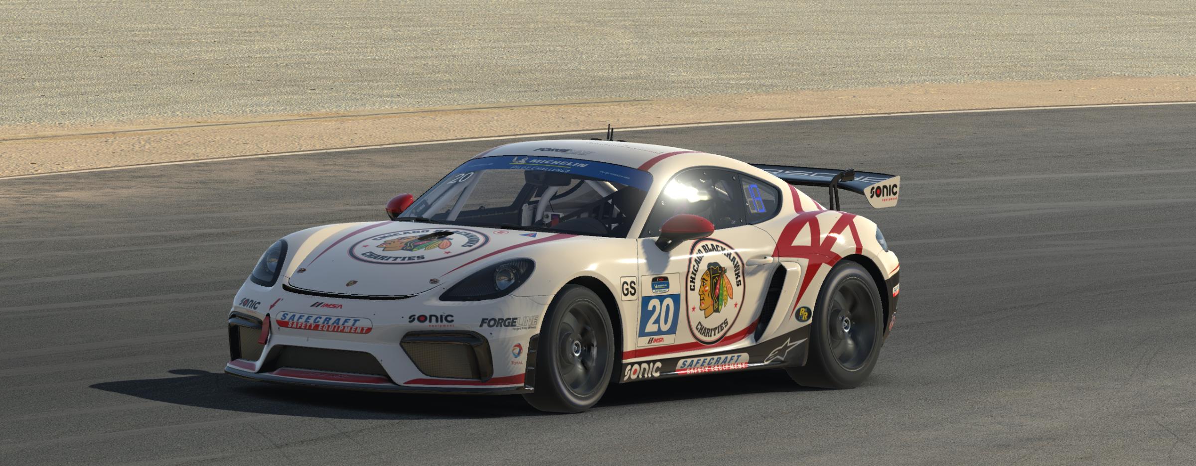 CJ Wilson Racing Porsche GT4 - Chicago Blackhawk Charity by Chris ...