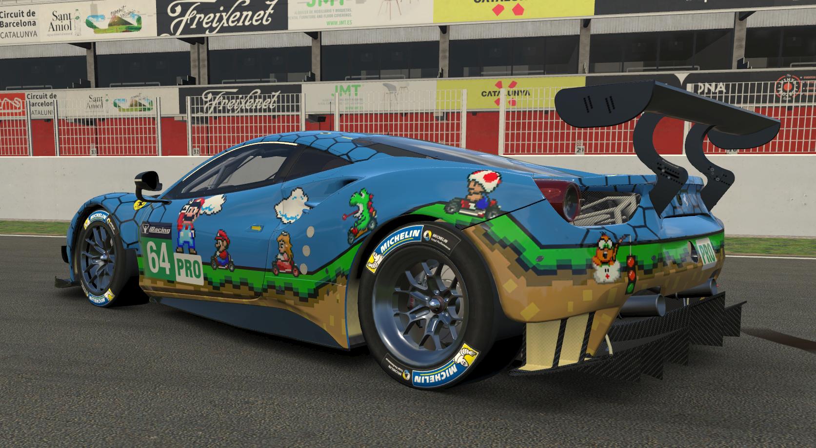 Super Mario Kart Ferrari 488GTE by Daniel P. - Trading Paints