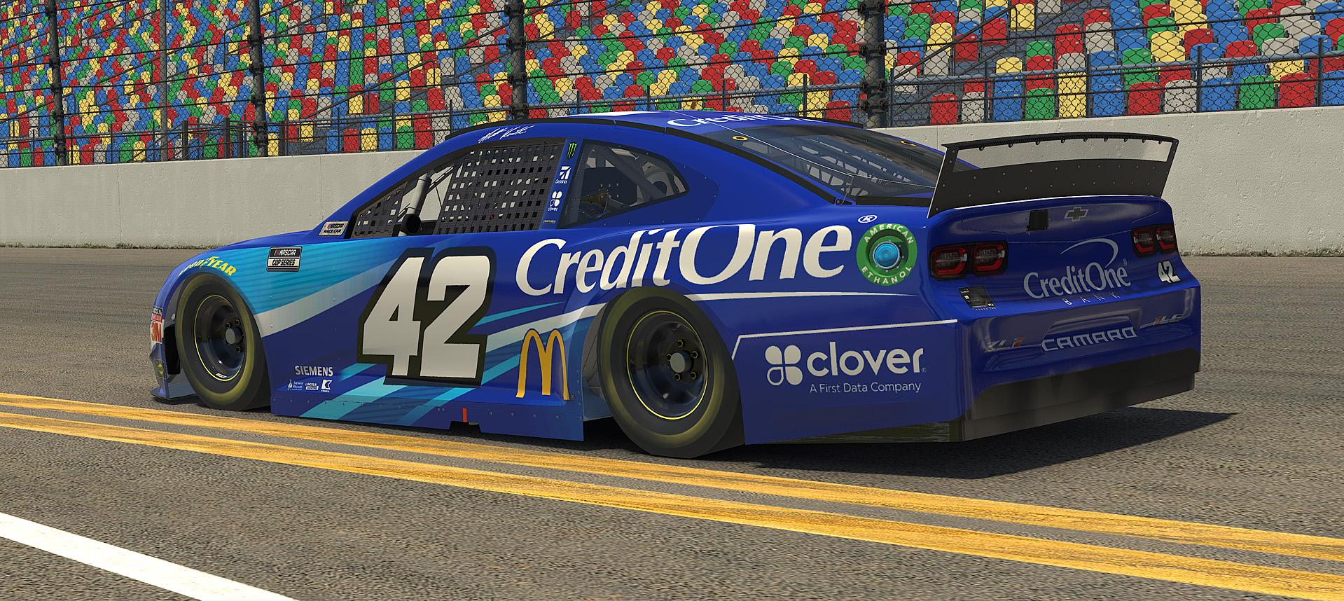 Fictional #42 - Matt Kenseth - Credit One Bank ChevroletZL1 1LE - 2020 ...