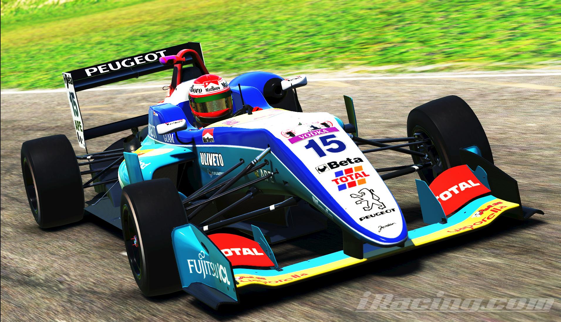 1995 Jordan 195-Peugeot E. Irvine by Patrick Ramirez - Trading Paints