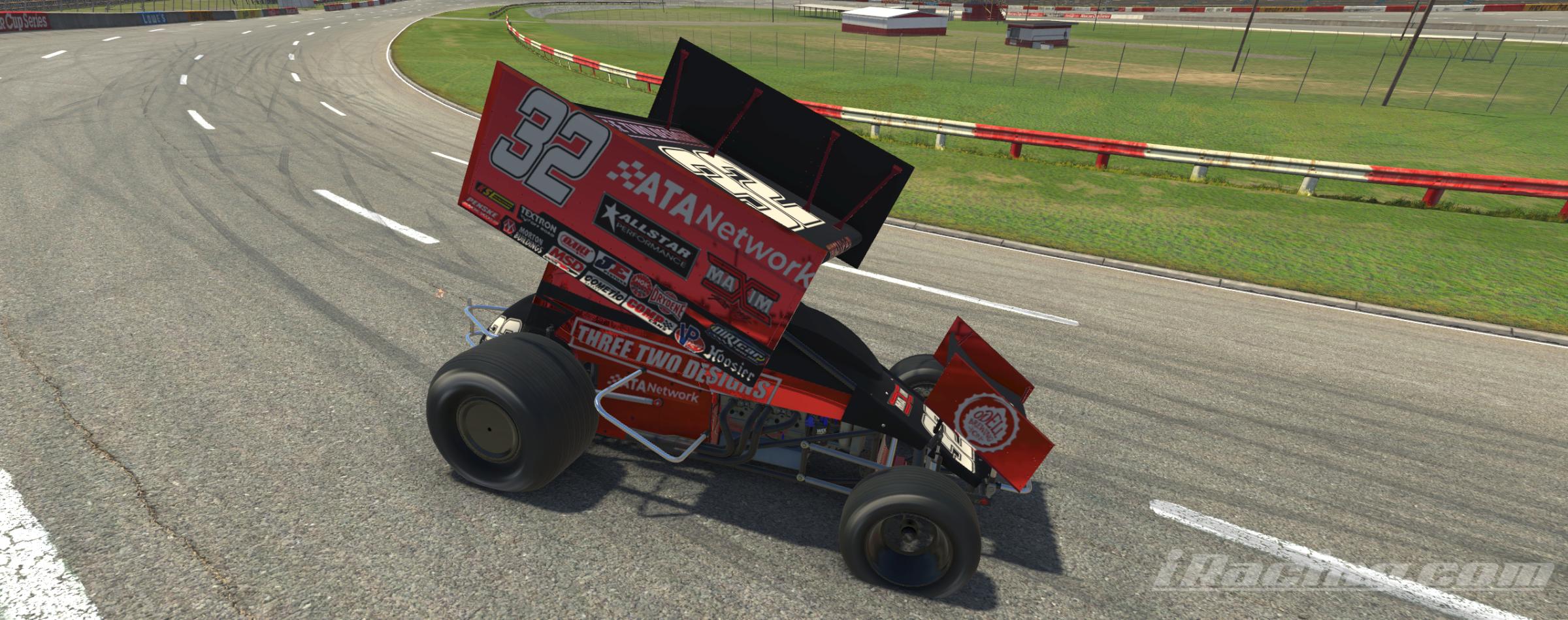 three two designs winged sprint car by Danny ODell - Trading Paints