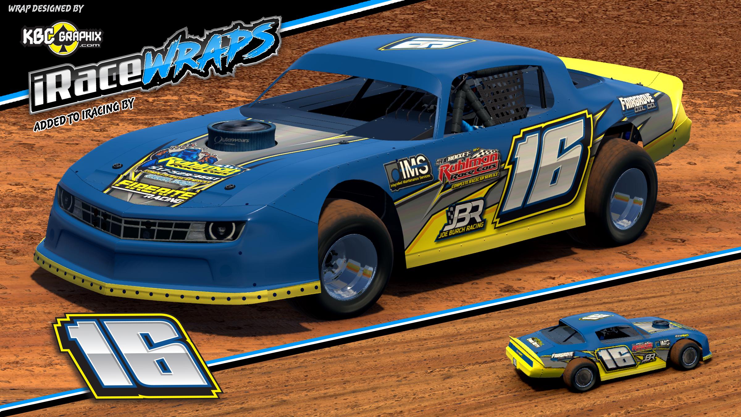 Joe Burch - Dirt Street Stock from iRaceWraps by Michael E. - Trading ...
