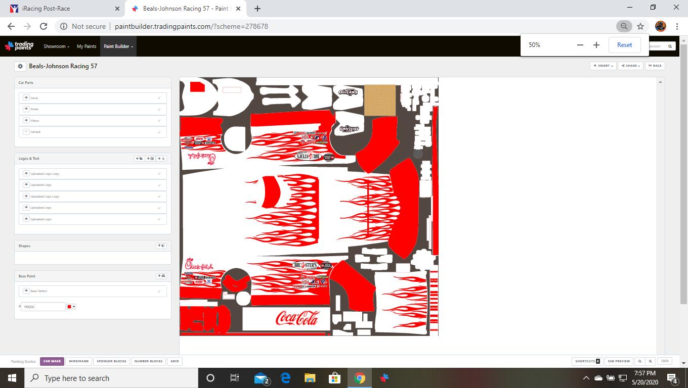 Beals-Johnson Racing 57 by Charlie Beals - Trading Paints