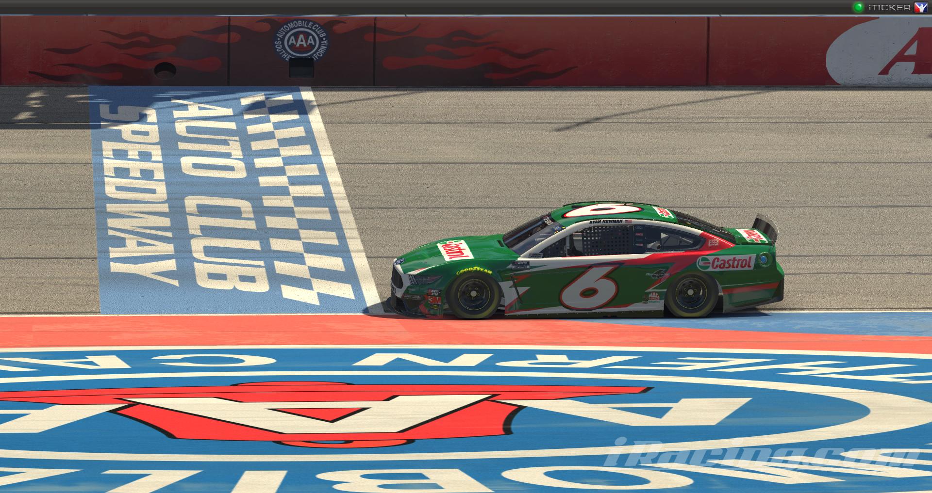 Ryan Newman #6 Castrol 2020 NASCAR Cup Series With Custom Number by ...