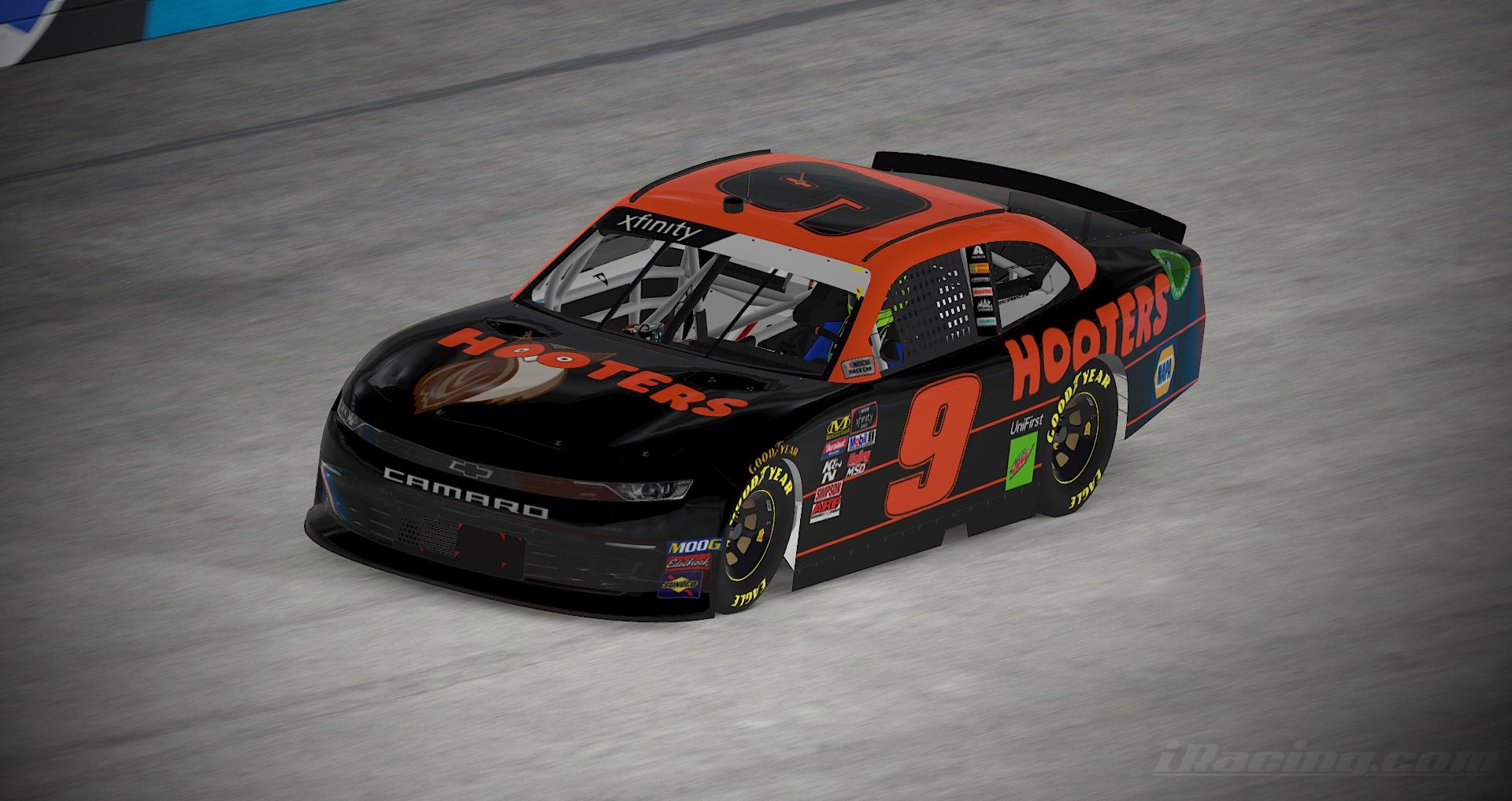 2020 Chase Elliott Hooters Night Owl Xfinty Camaro by Bridger Olson ...