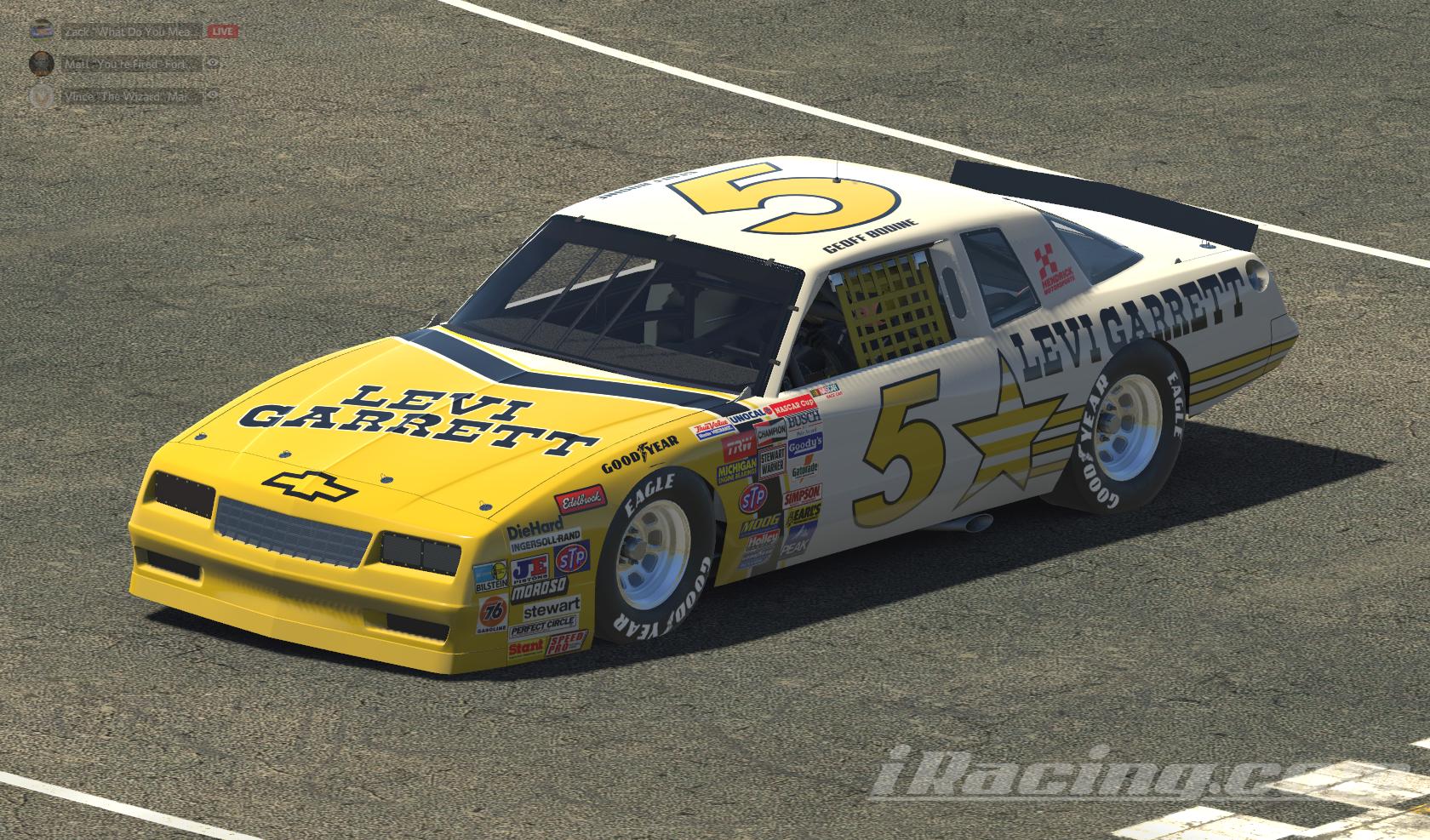 Geoff Bodine Levi Garrett - Custom # by Zack Nichols - Trading Paints