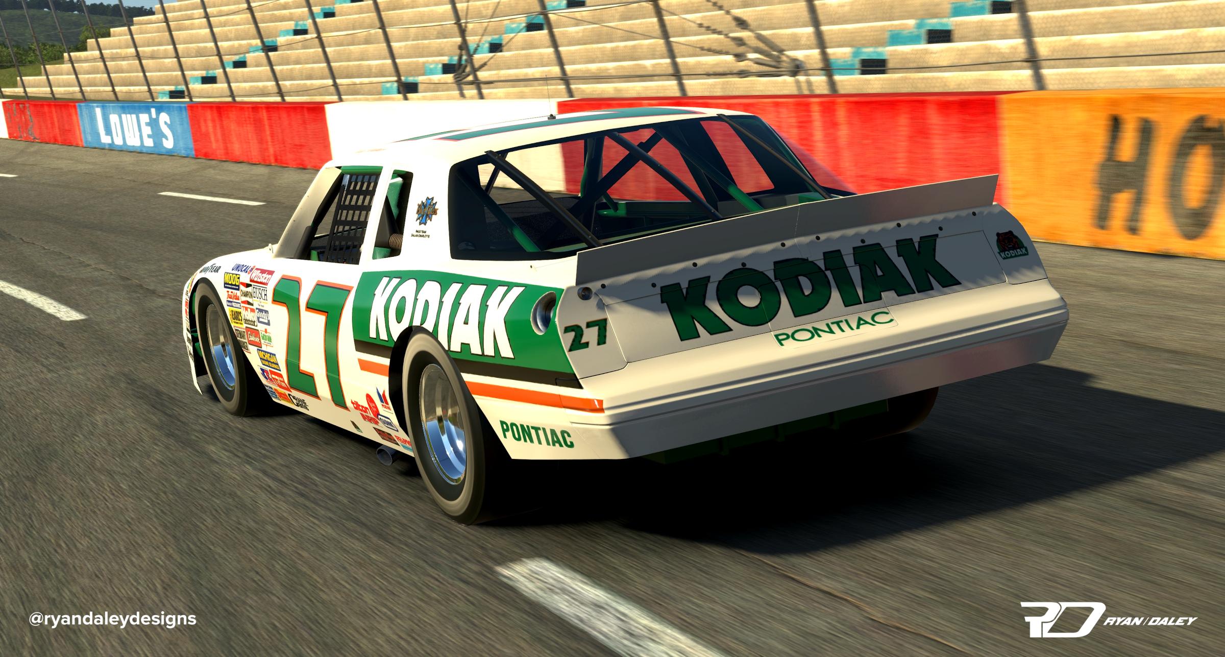 1987 #27 Rusty Wallace Kodiak With Numbers by Ryan Daley - Trading Paints