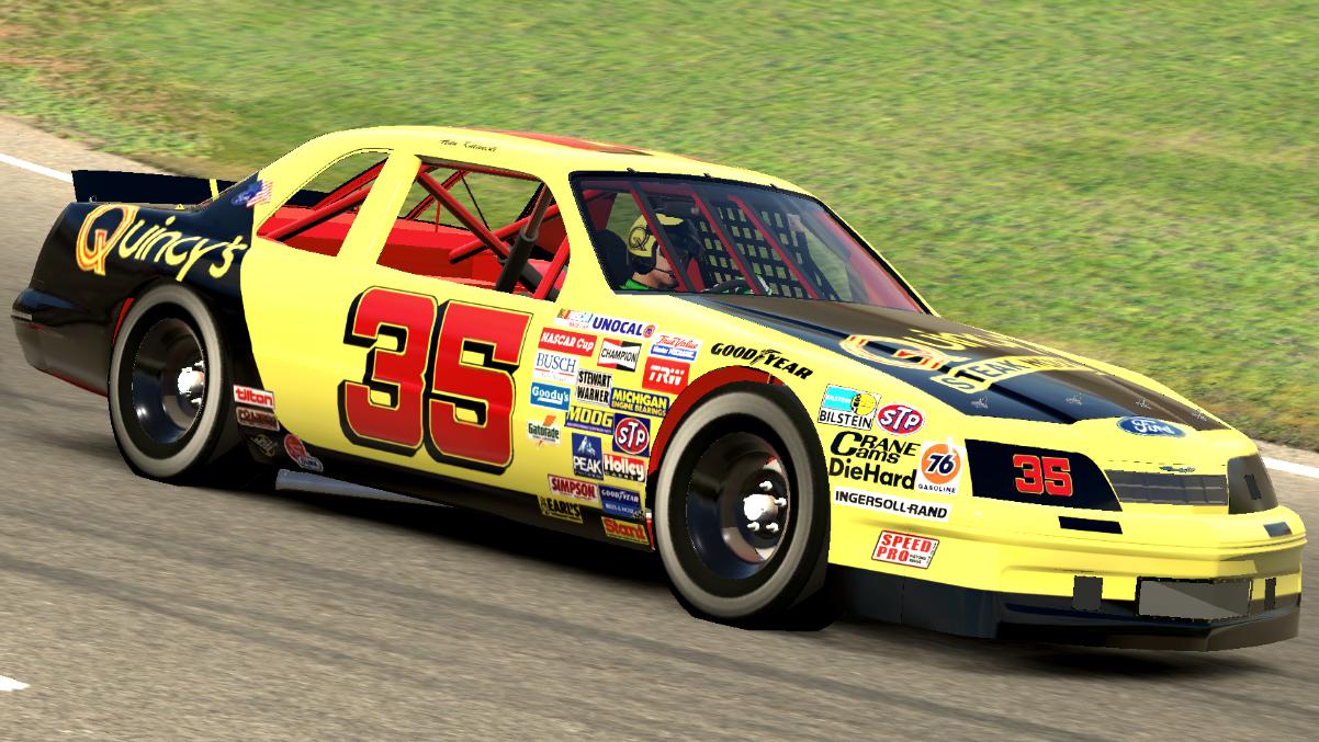 1986 Alan Kulwicki Quincys Steak House Thunderbird by Alex Wheeler ...