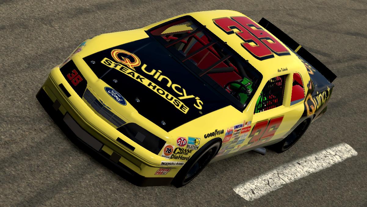 1986 Alan Kulwicki Quincys Steak House Thunderbird by Alex Wheeler ...