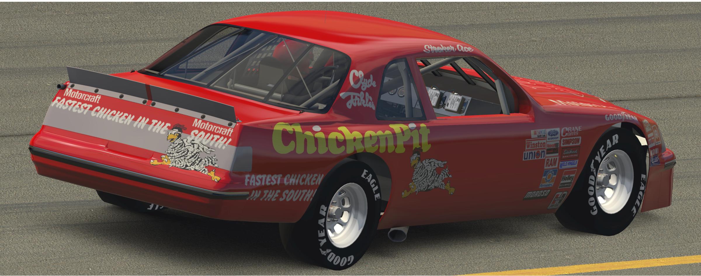 Stroker Ace Chicken Pit Ford Thunderbird 1987 No Number by Tracy Powers ...