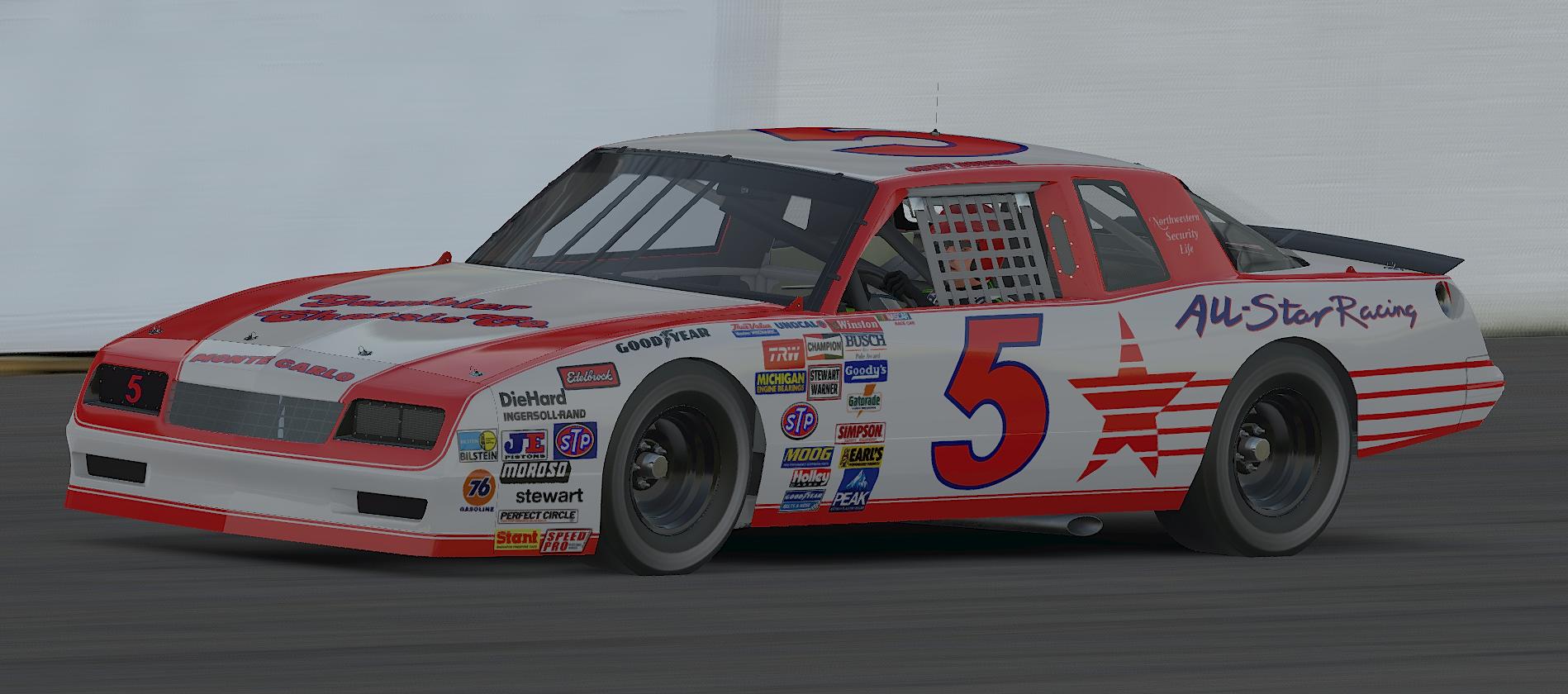 #5 Geoff Bodine Gambler Chassis/All-Star Racing - Custom Number by Chad ...