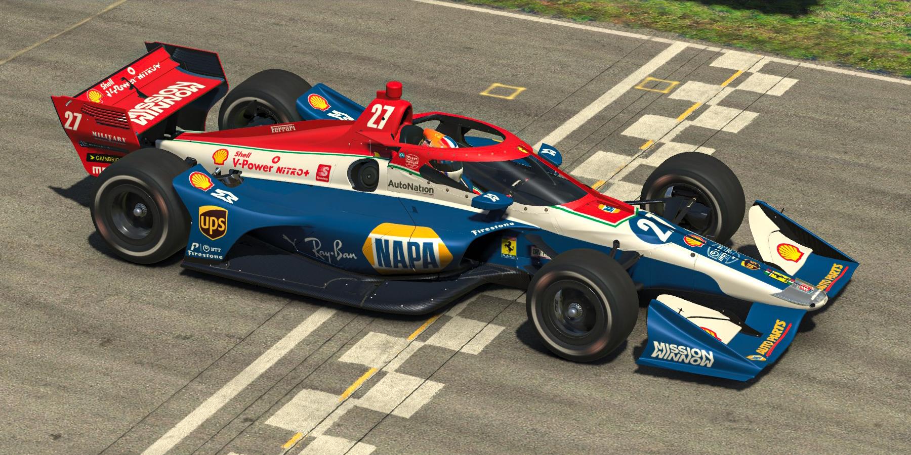 Andretti Autosport Ferrari Indycar by Michael Mueller6 - Trading Paints