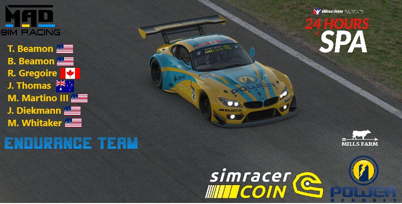 Mad Sim Racing BMW GT3 by Bradley Beamon - Trading Paints