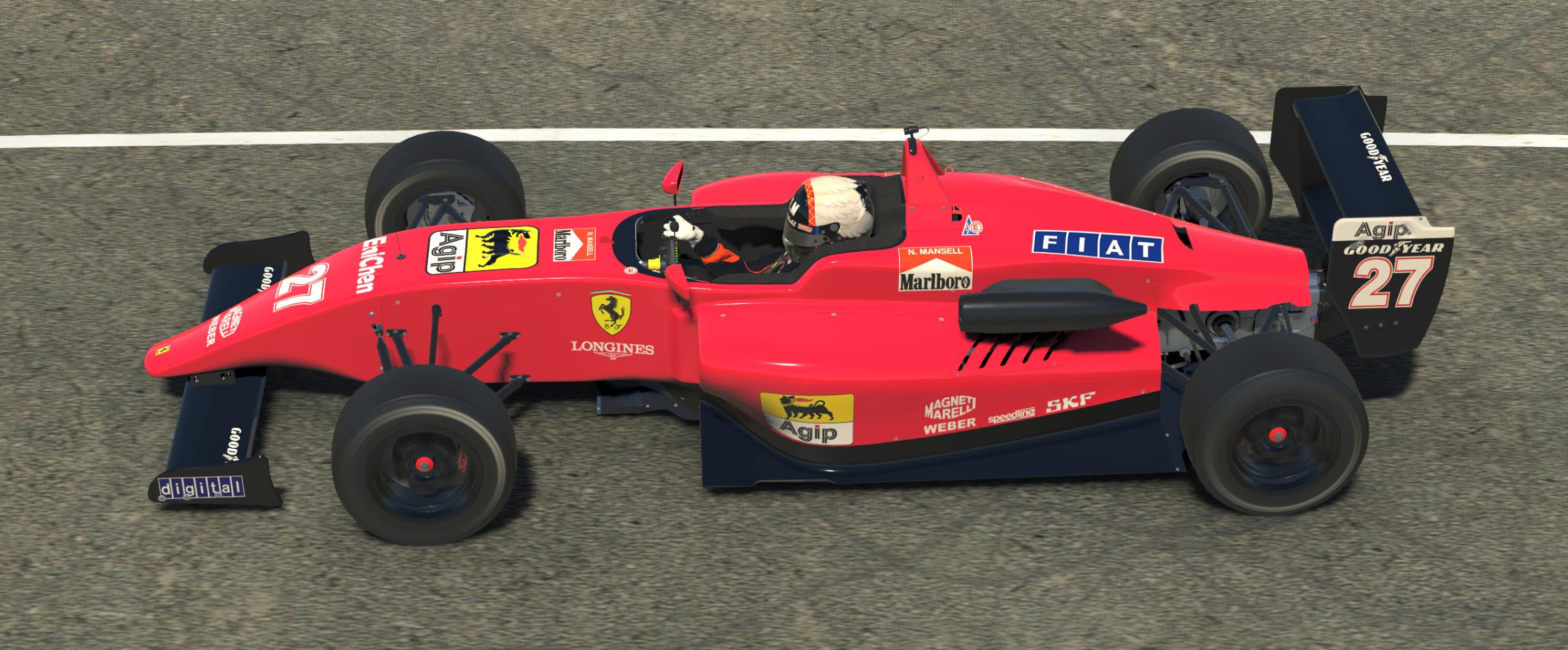 1989 NIGEL MANSELL Ferrari 640 Throwback 2023 spec update by Corey H ...