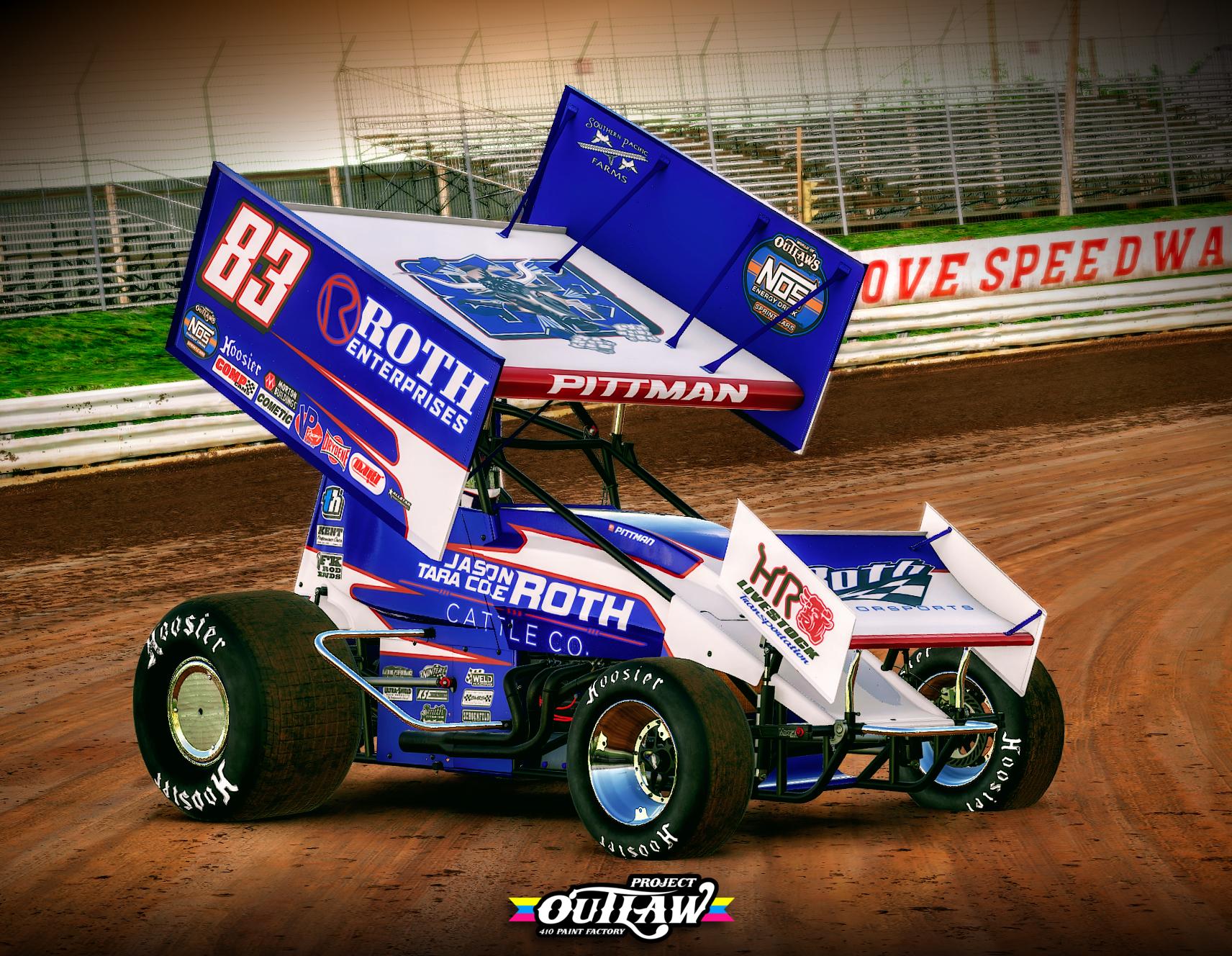 Authentic 2020 Daryn Pittman World of Outlaws Roth Motorsports Sprint ...