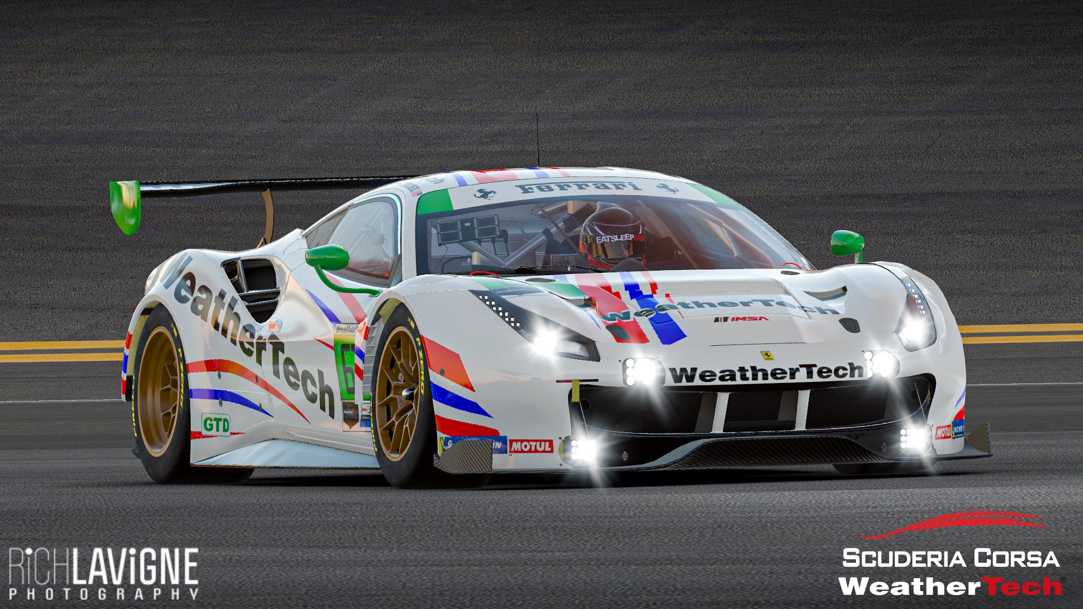 2020 Weathertech Ferrari 488 GTD from the Weathertech 240 at Daytona by ...