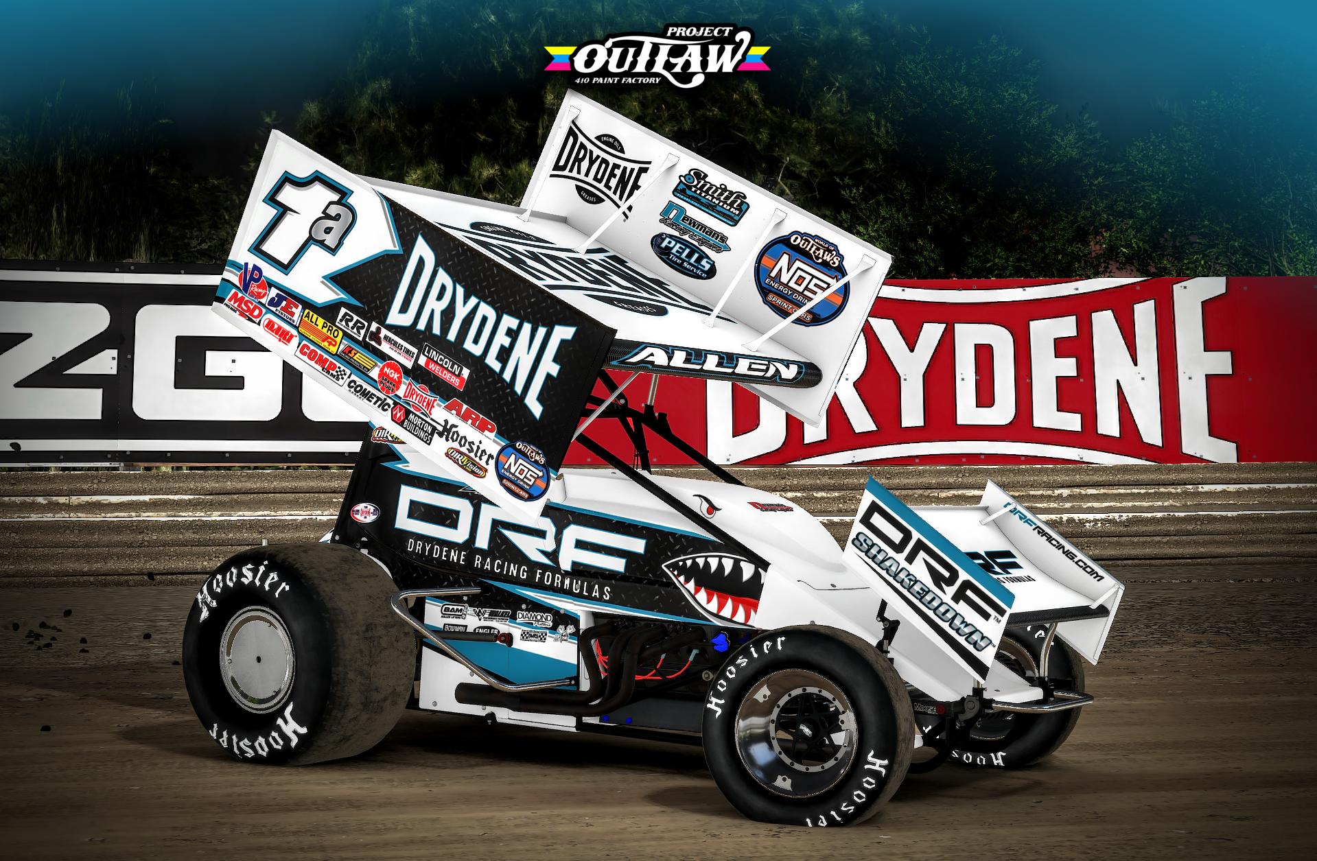 2020 Jacob Allen - Shark Racing - World of Outlaws - Drydene Sprint Car ...